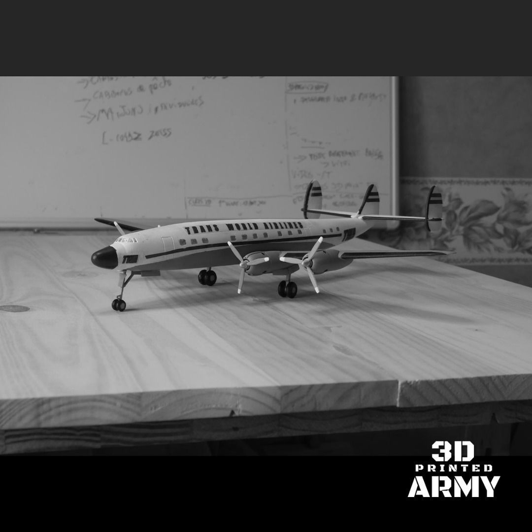 Lockheed L1049 super CONSTELLATION- 3D printed Scale model 3D model 3D ...