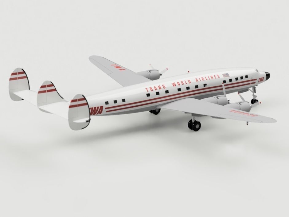 Lockheed L1049 super CONSTELLATION- 3D printed Scale model 3D model 3D ...