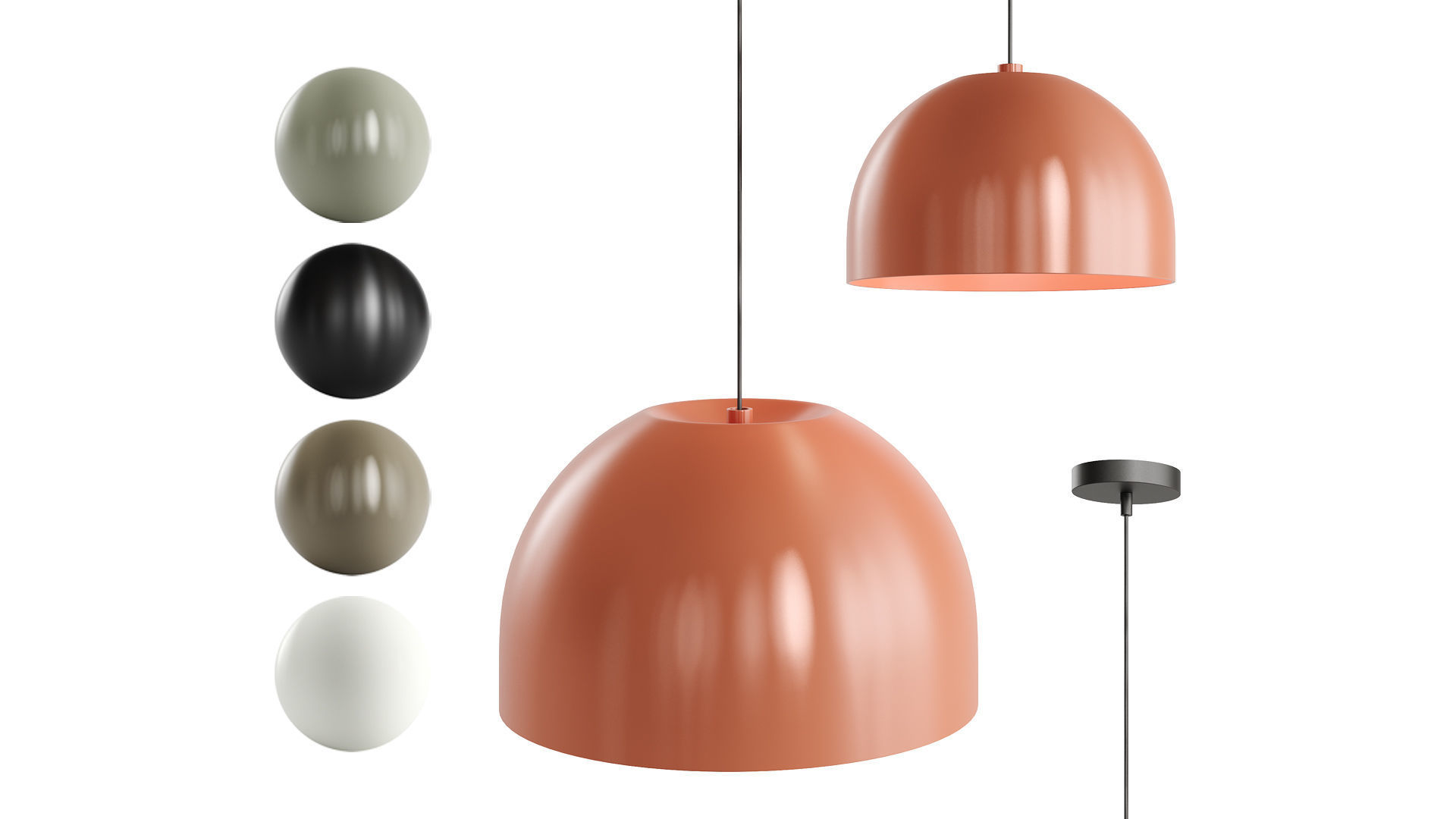 Bob Light XL Pendant Lamp by Zero 3D model | CGTrader