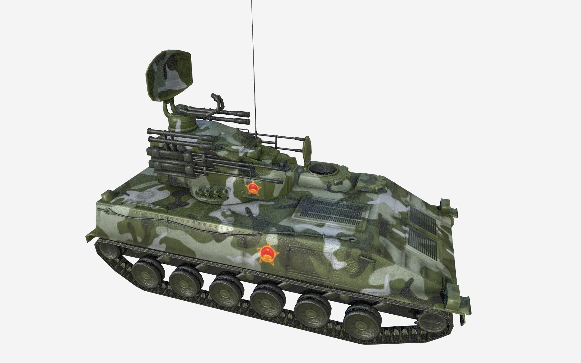 Iron Dove AA PGZ-95 AA free VR / AR / low-poly 3D model | CGTrader