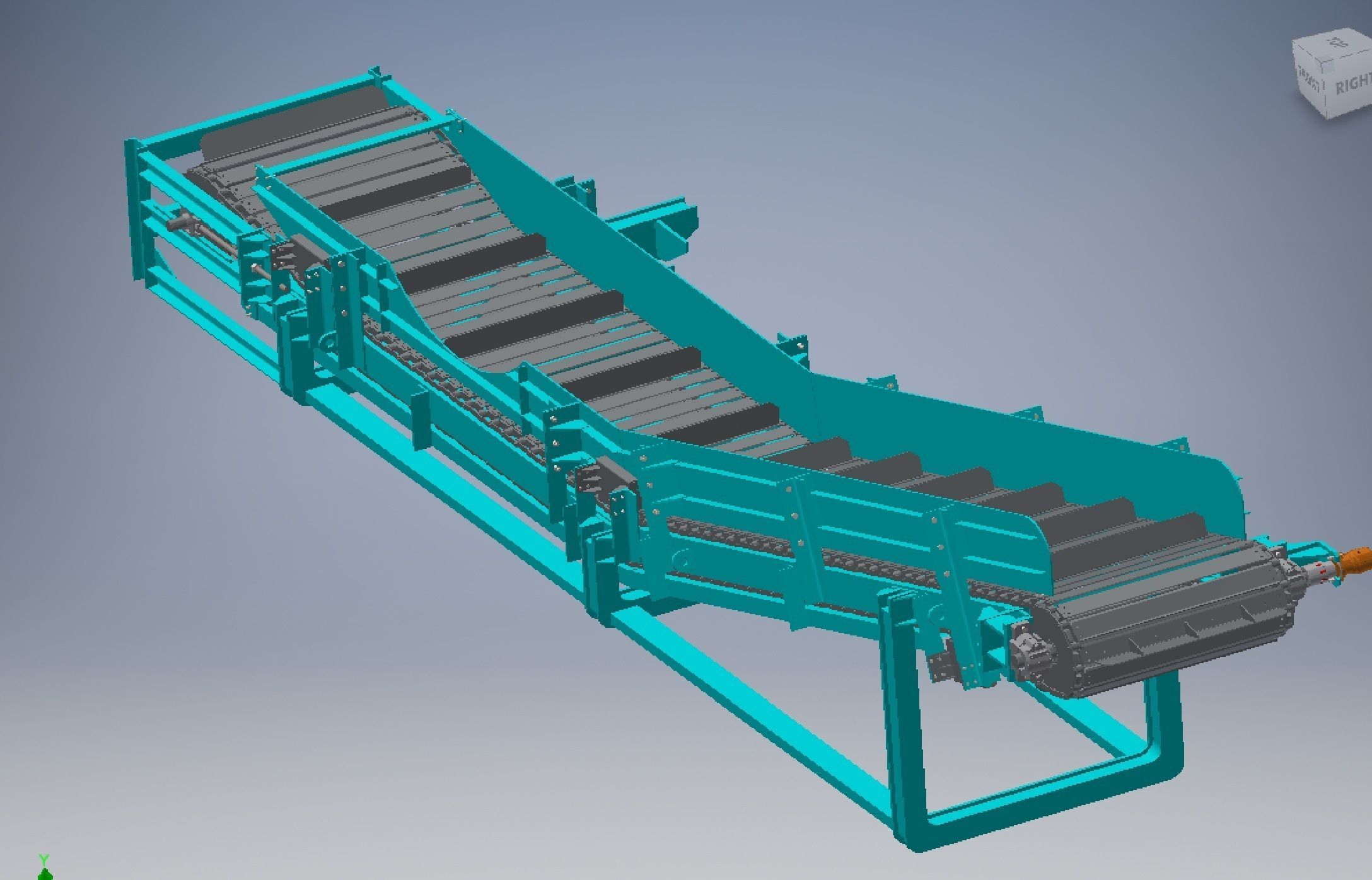 Chain conveyor 3d model 3D model rigged | CGTrader