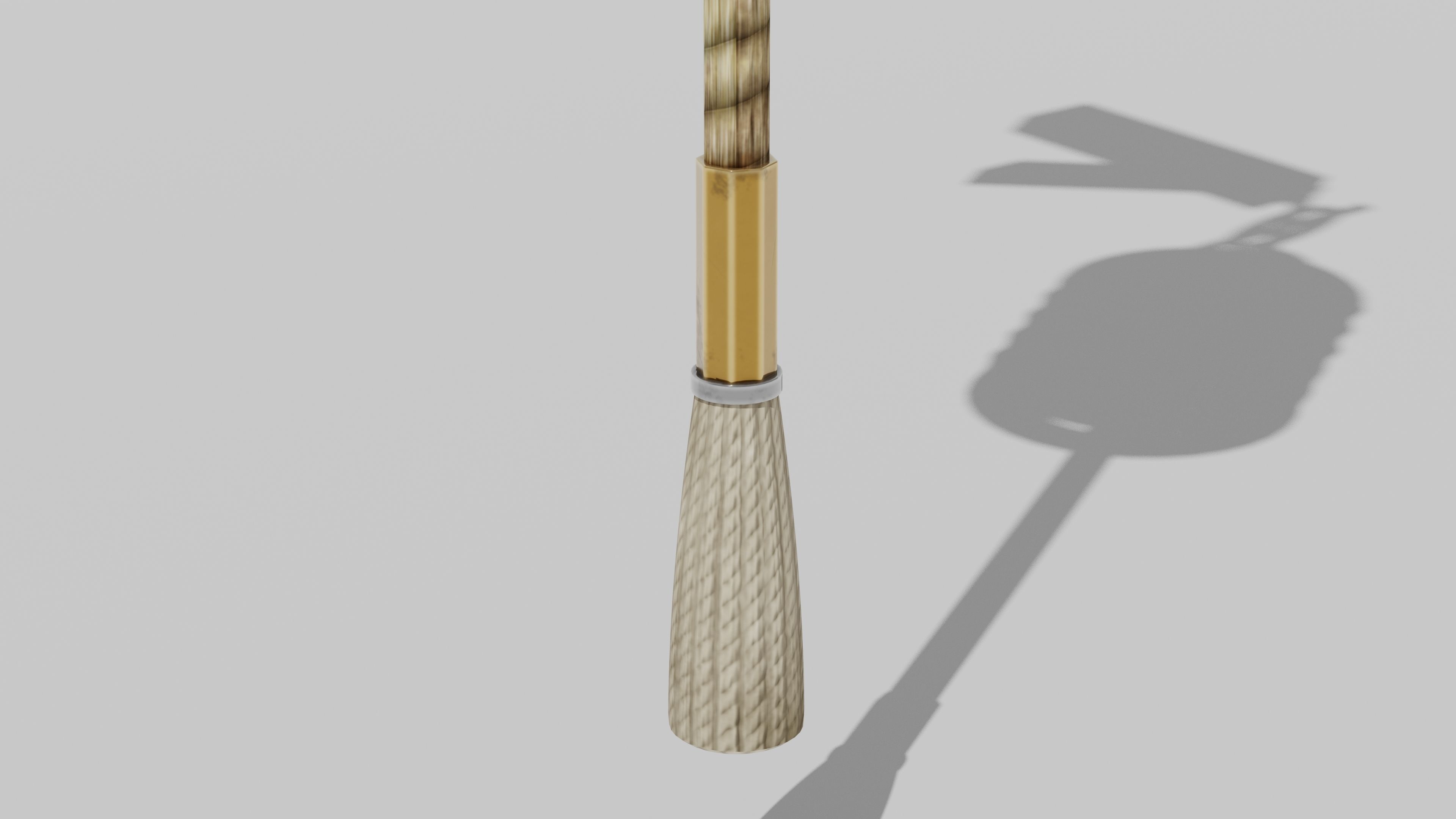 3D model Japanese Furniture Kit - Wall chime with rope VR / AR / low ...