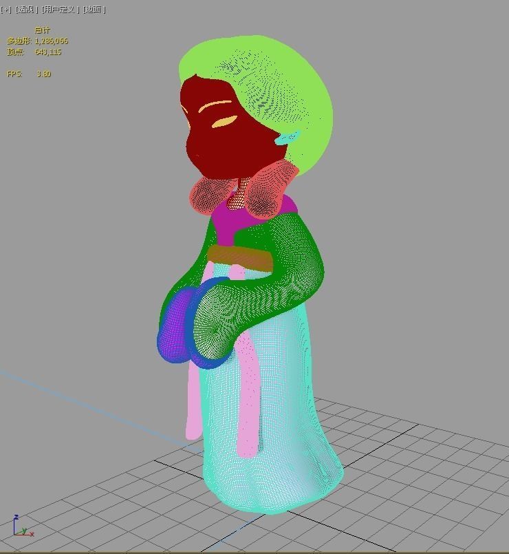 6 ancient Chinese ladies 3D model | CGTrader