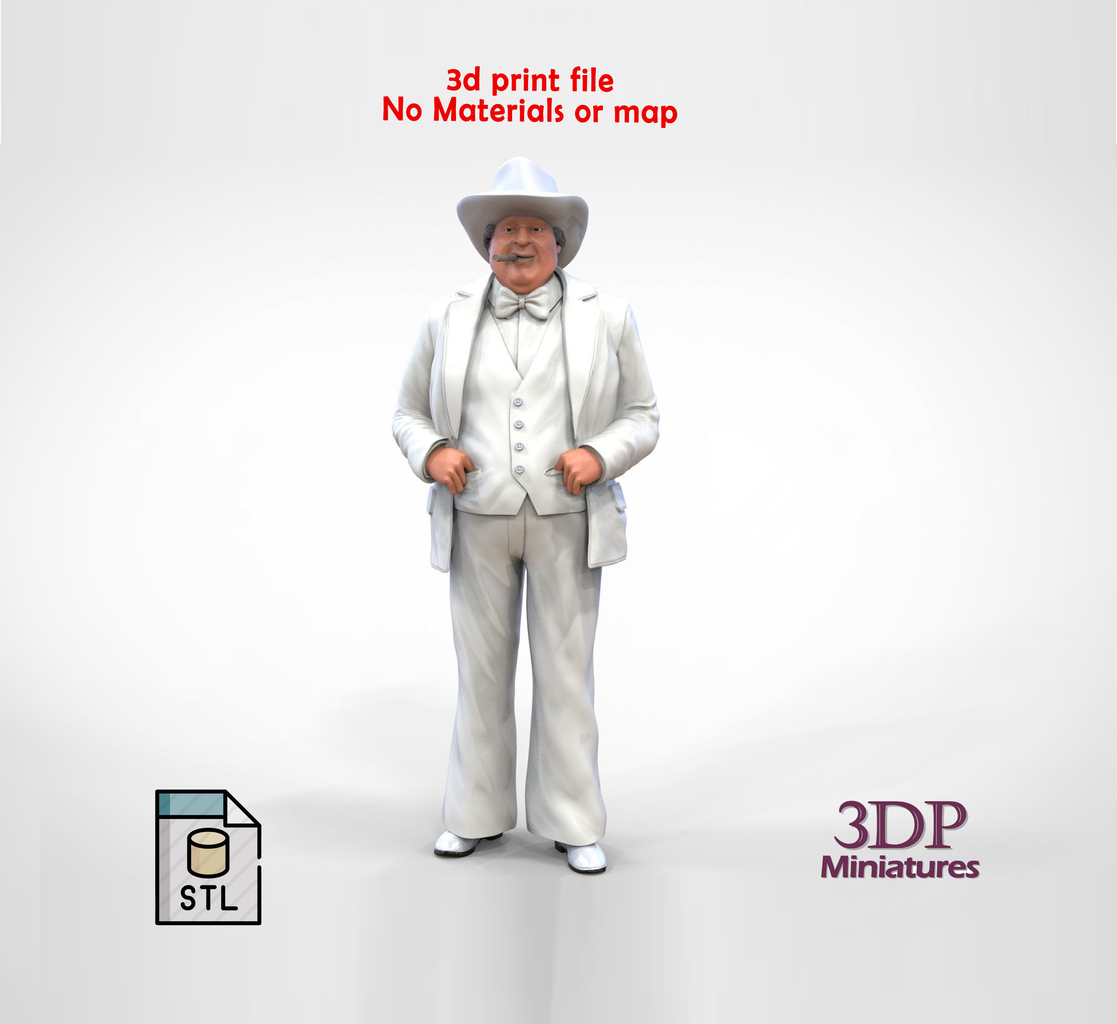 N5 Boss Hogg The Dukes of Hazzard 3D model 3D printable | CGTrader