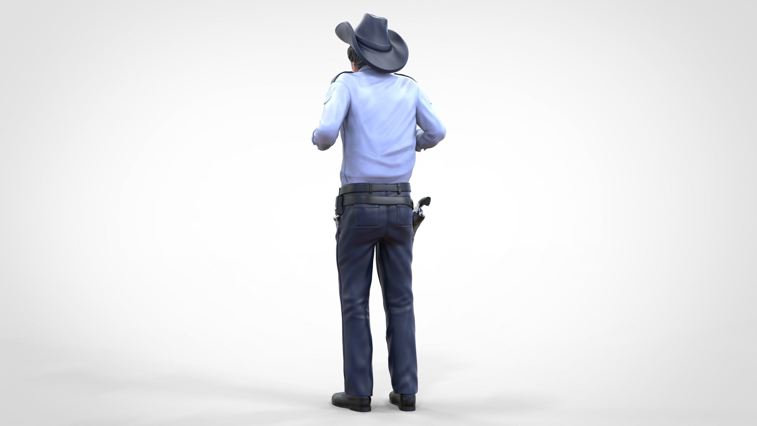 N6 Sheriff Rosco The Dukes of Hazzard 3D model 3D printable | CGTrader