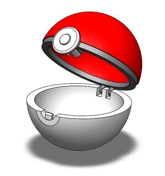 Pokemon Ball 3D model 3D printable | CGTrader
