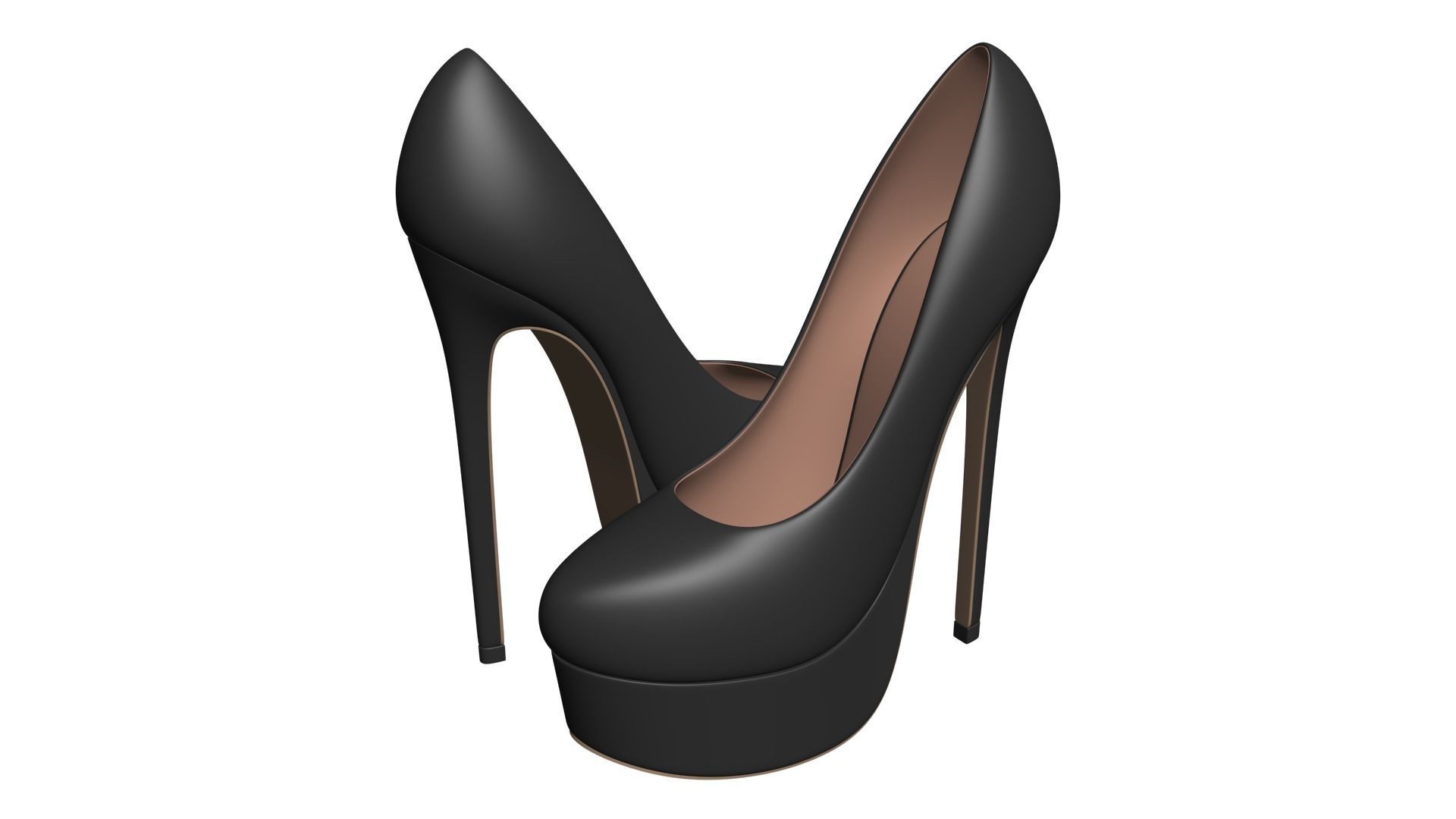 Super High Platform Stiletto Heels Shoes 3D model | CGTrader