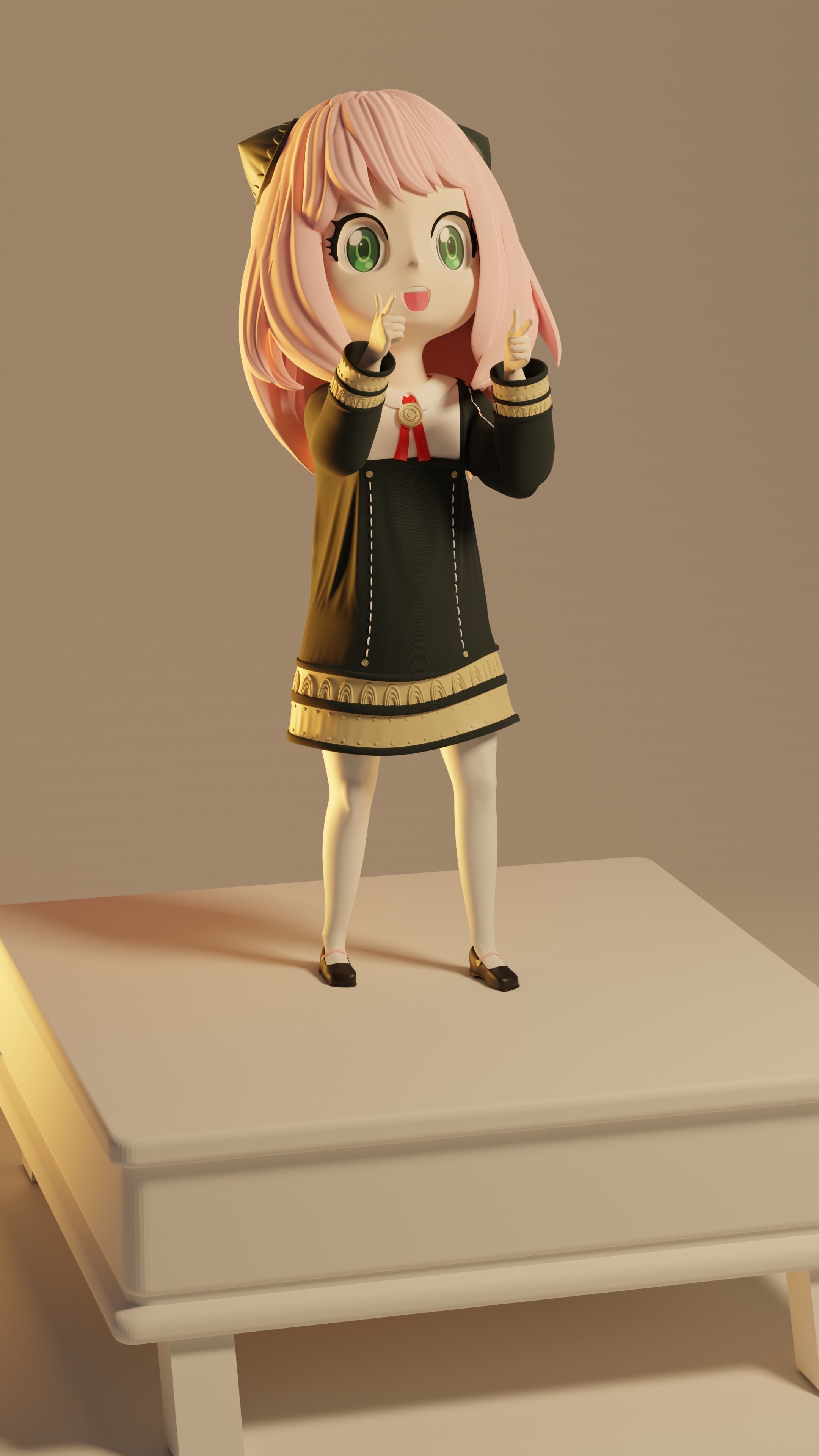 3D Print Anya Forger Spy x Family Dancing on Table 3D model 3D ...