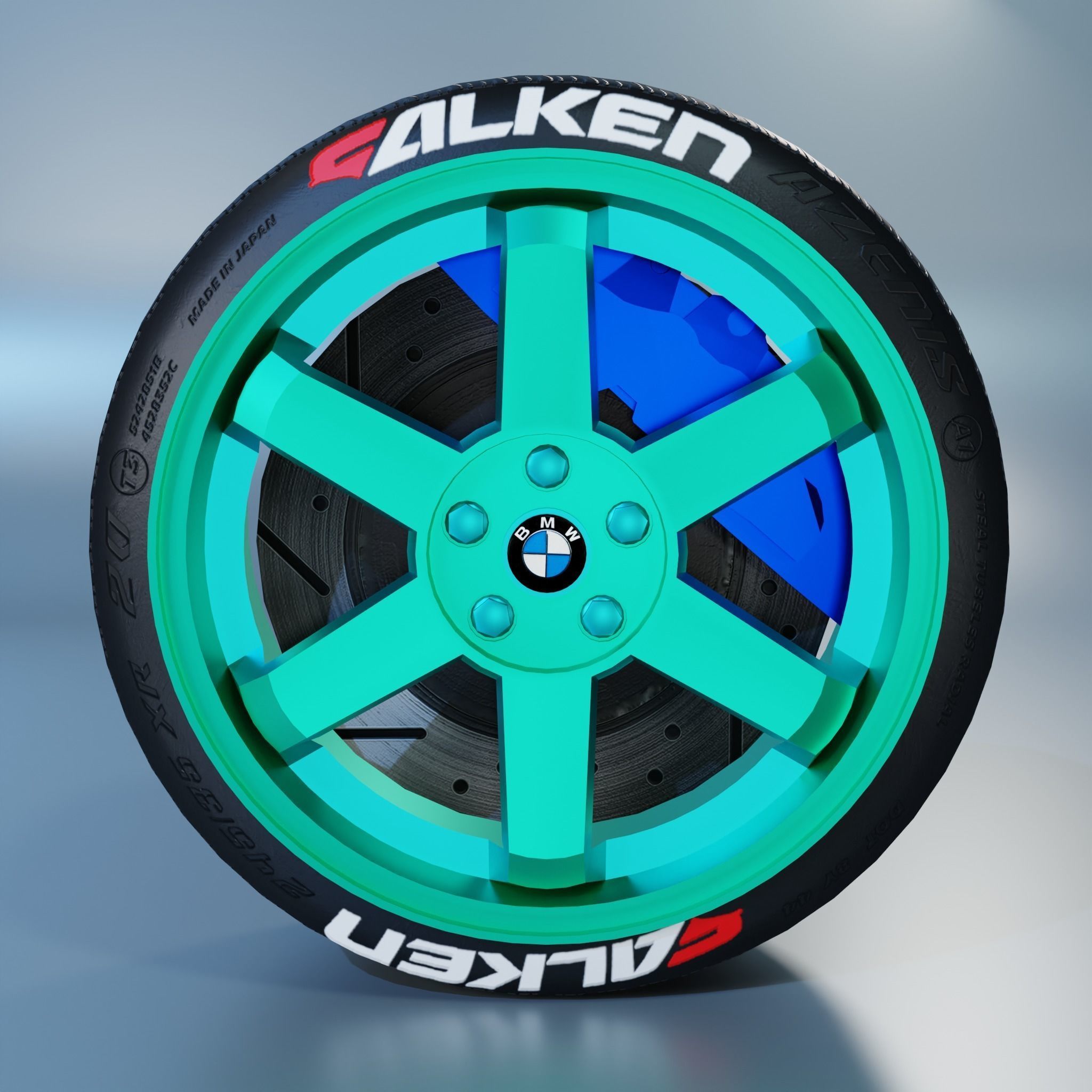 3D model Volk Racing TE37 Wheel VR / AR / low-poly | CGTrader