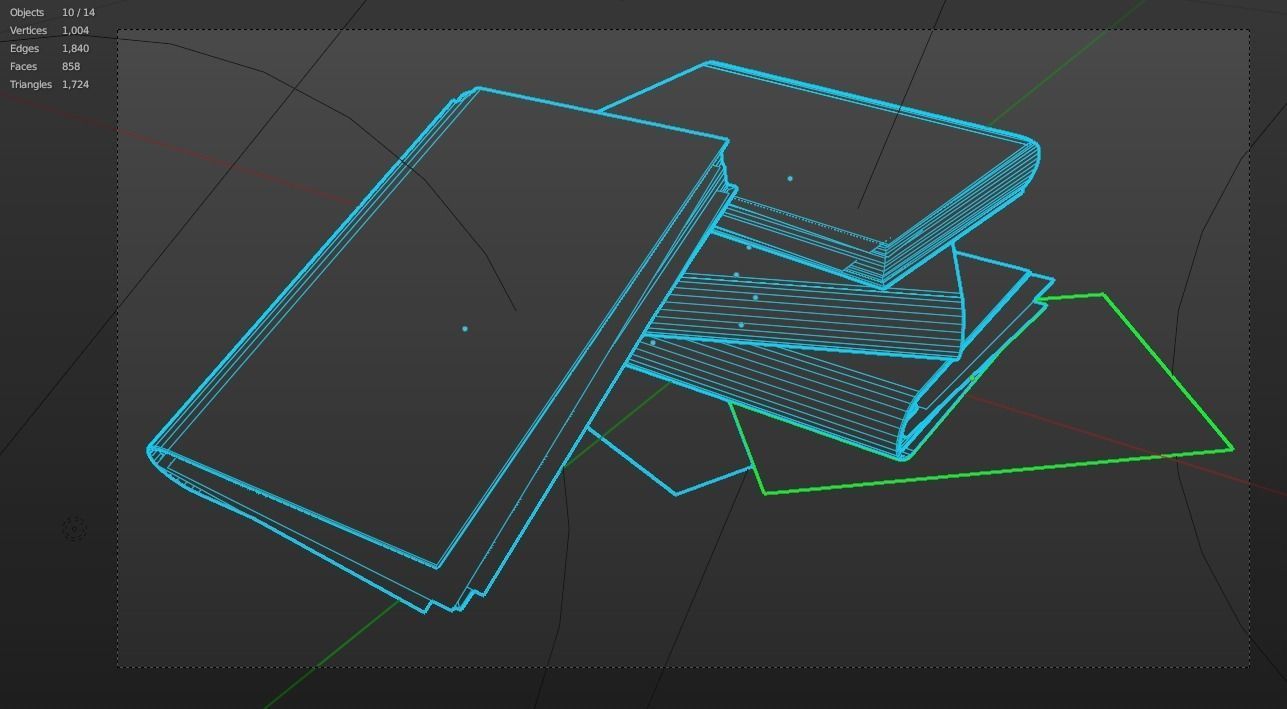 3D model Old Books and Papers VR / AR / low-poly | CGTrader