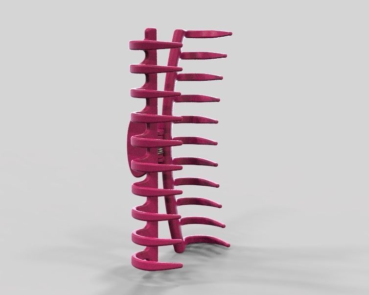 5 Inches Large Claw Clip Extra Curve 3D model 3D printable | CGTrader