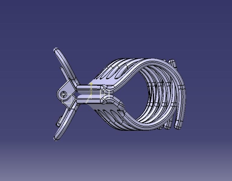 5 Inches Large Claw Clip Extra Curve 3D model 3D printable | CGTrader