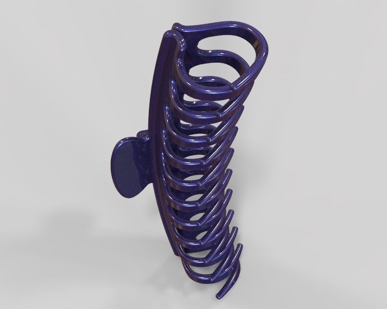 5 Inches Large Claw Clip Extra Curve 3D model 3D printable | CGTrader