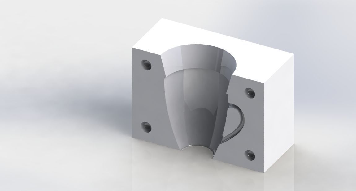 Ceramic mug mould 3D model 3D printable | CGTrader