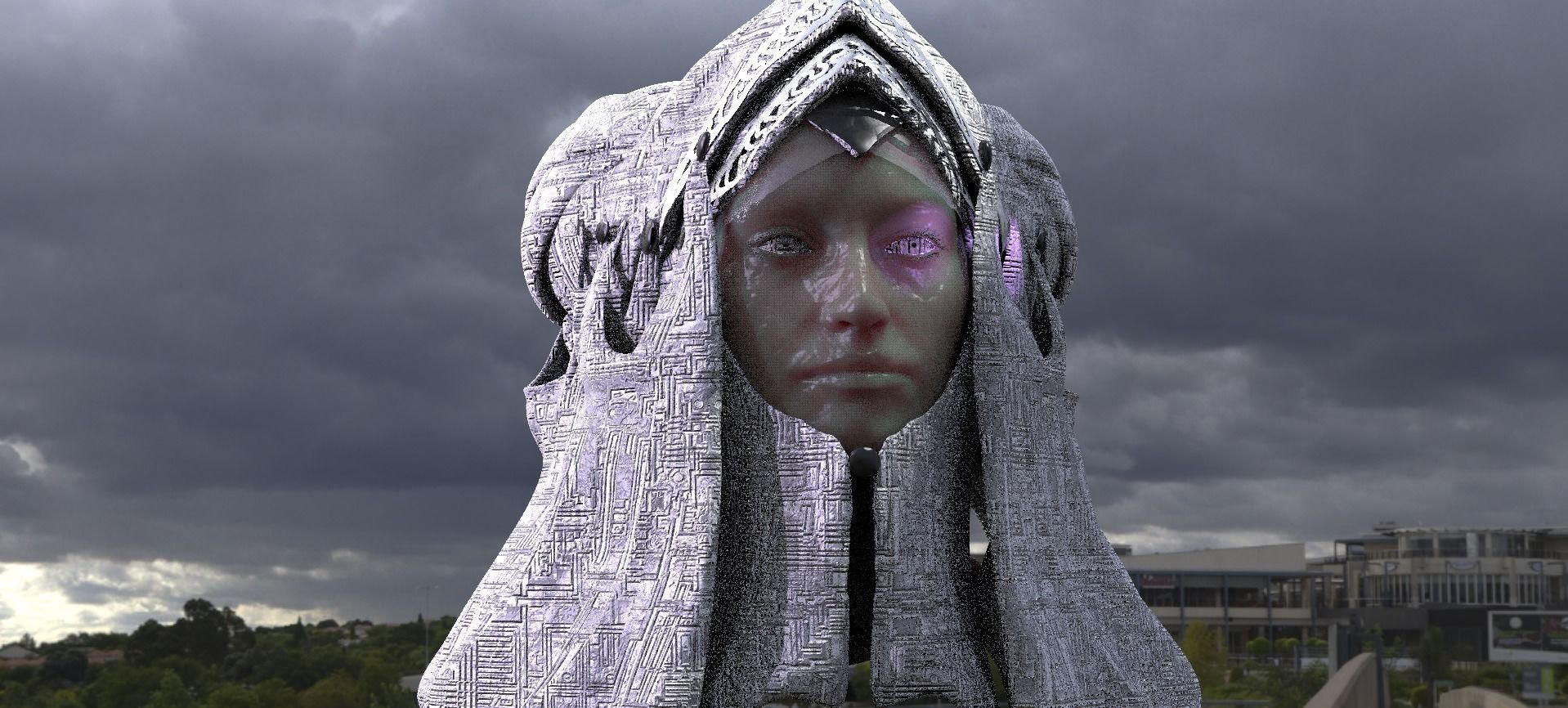 Ancient Alien Headdress 3 3D model | CGTrader