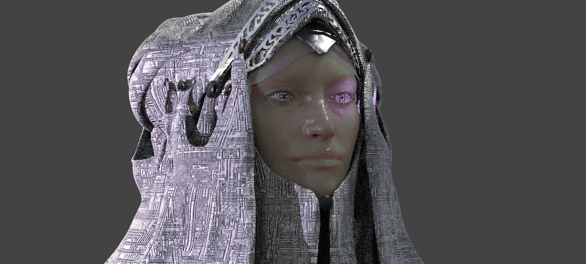 Ancient Alien Headdress 3 3D model | CGTrader