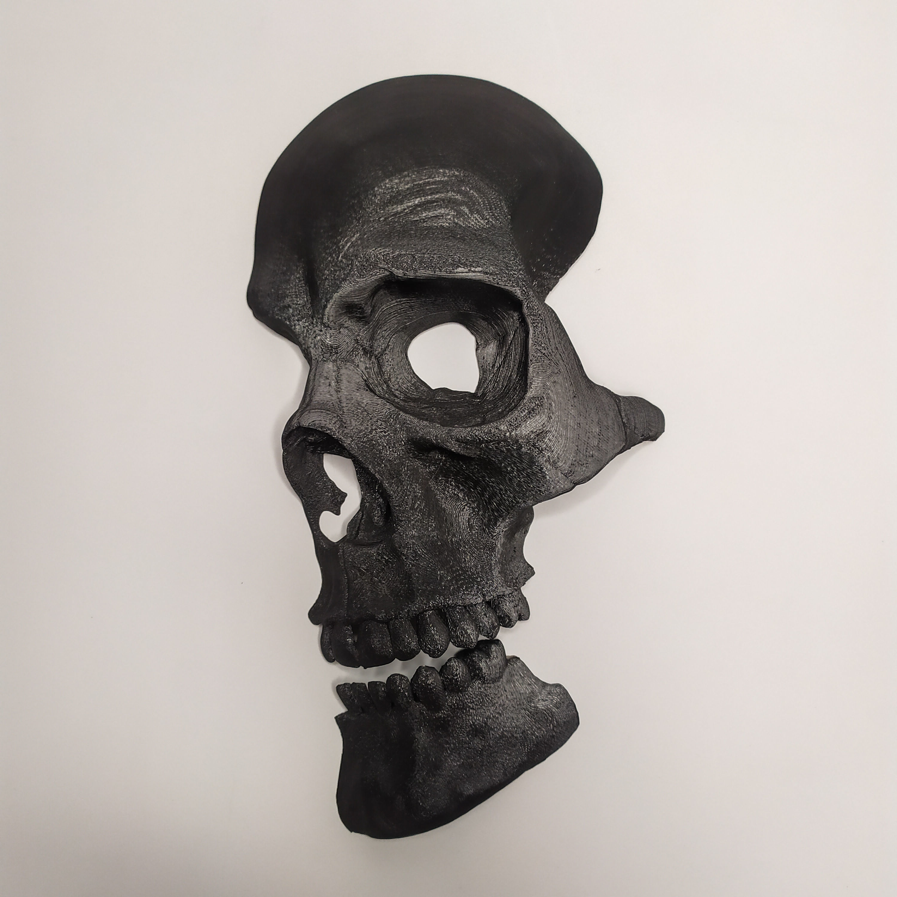 Triptych of human sculls 3D model 3D printable | CGTrader