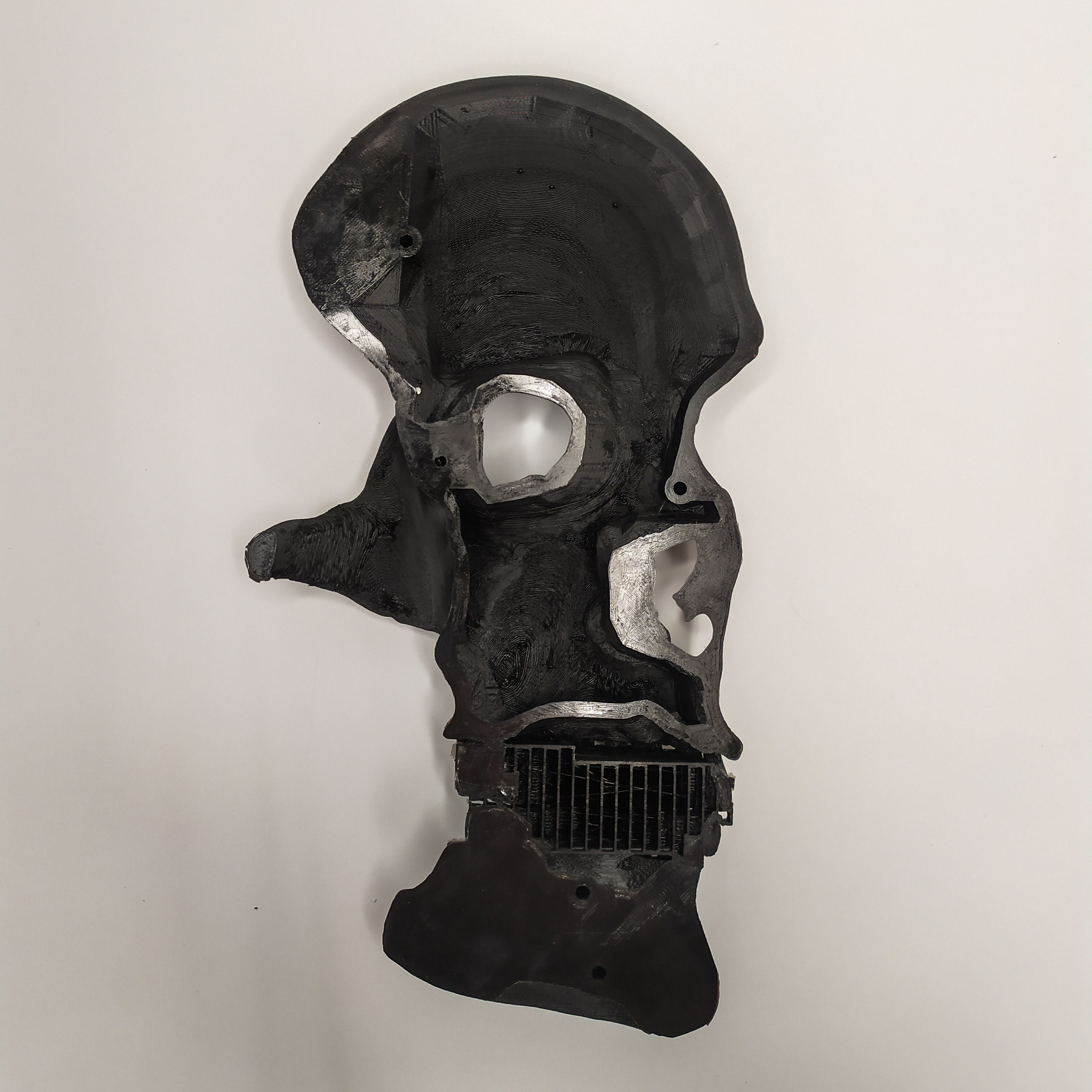 Triptych of human sculls 3D model 3D printable | CGTrader