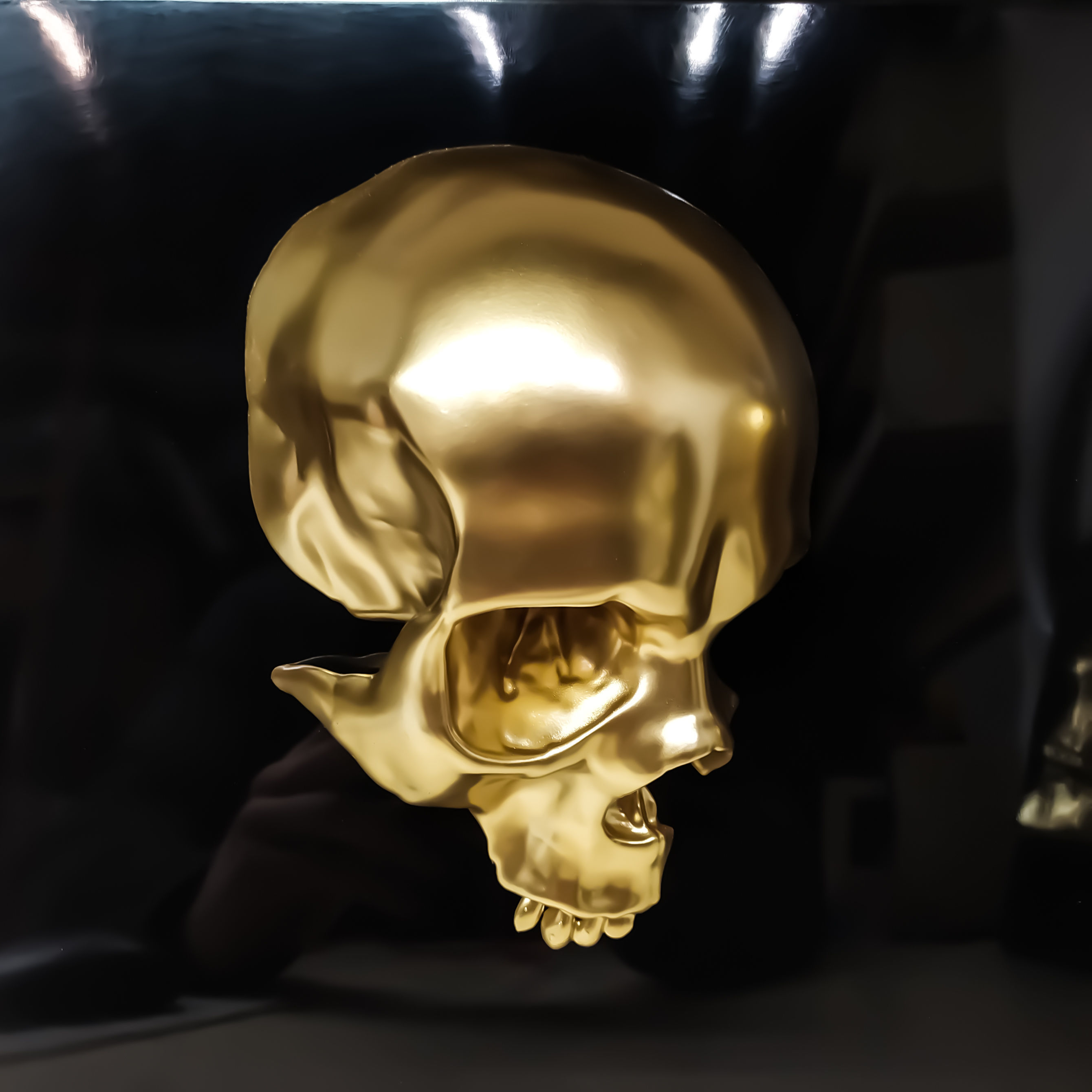 Triptych of human sculls 3D model 3D printable | CGTrader