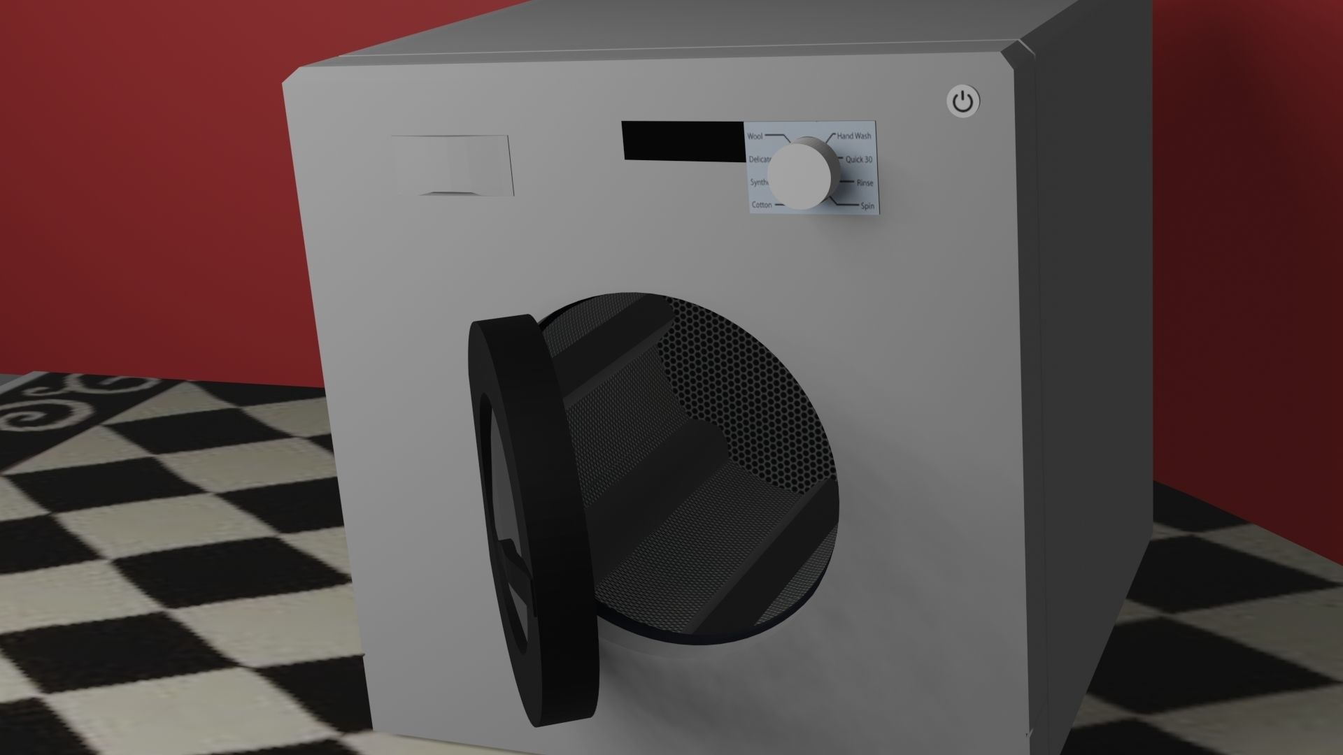 A simple Washing Machine free VR / AR / low-poly 3D model | CGTrader