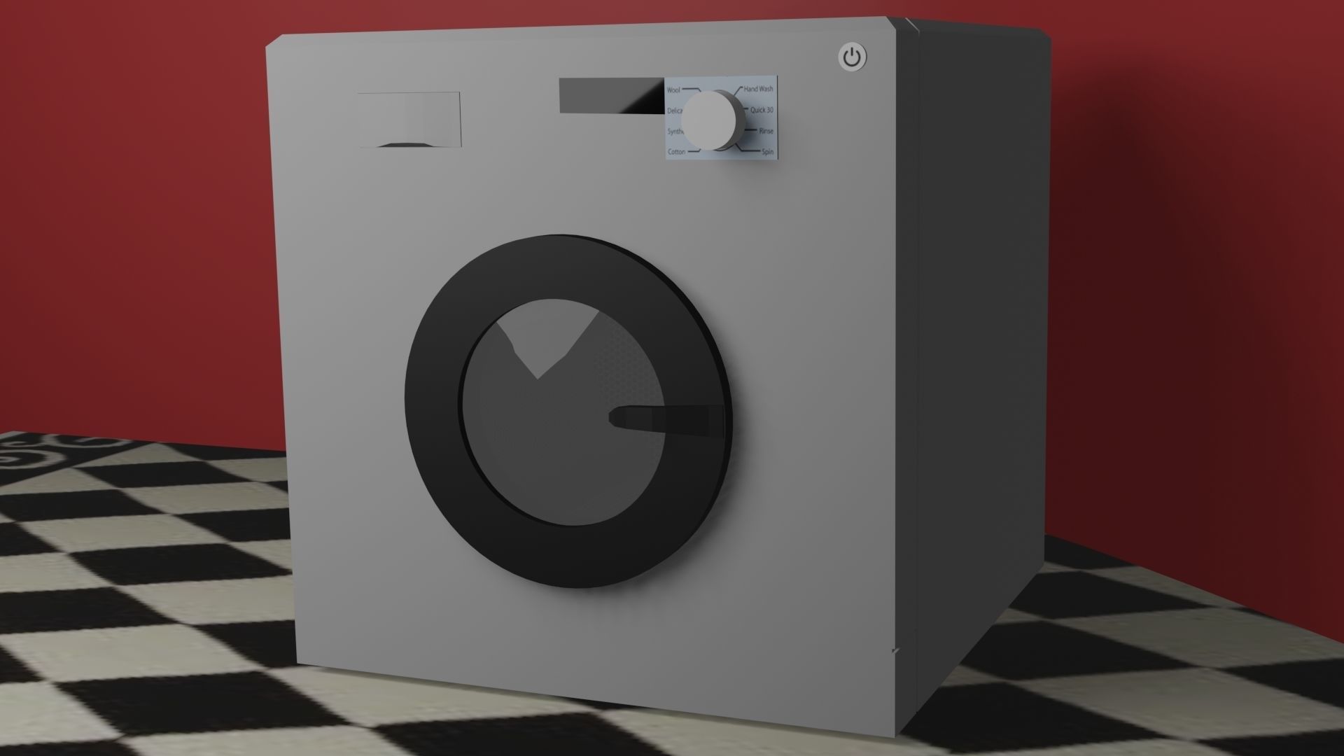 A simple Washing Machine free VR / AR / low-poly 3D model | CGTrader