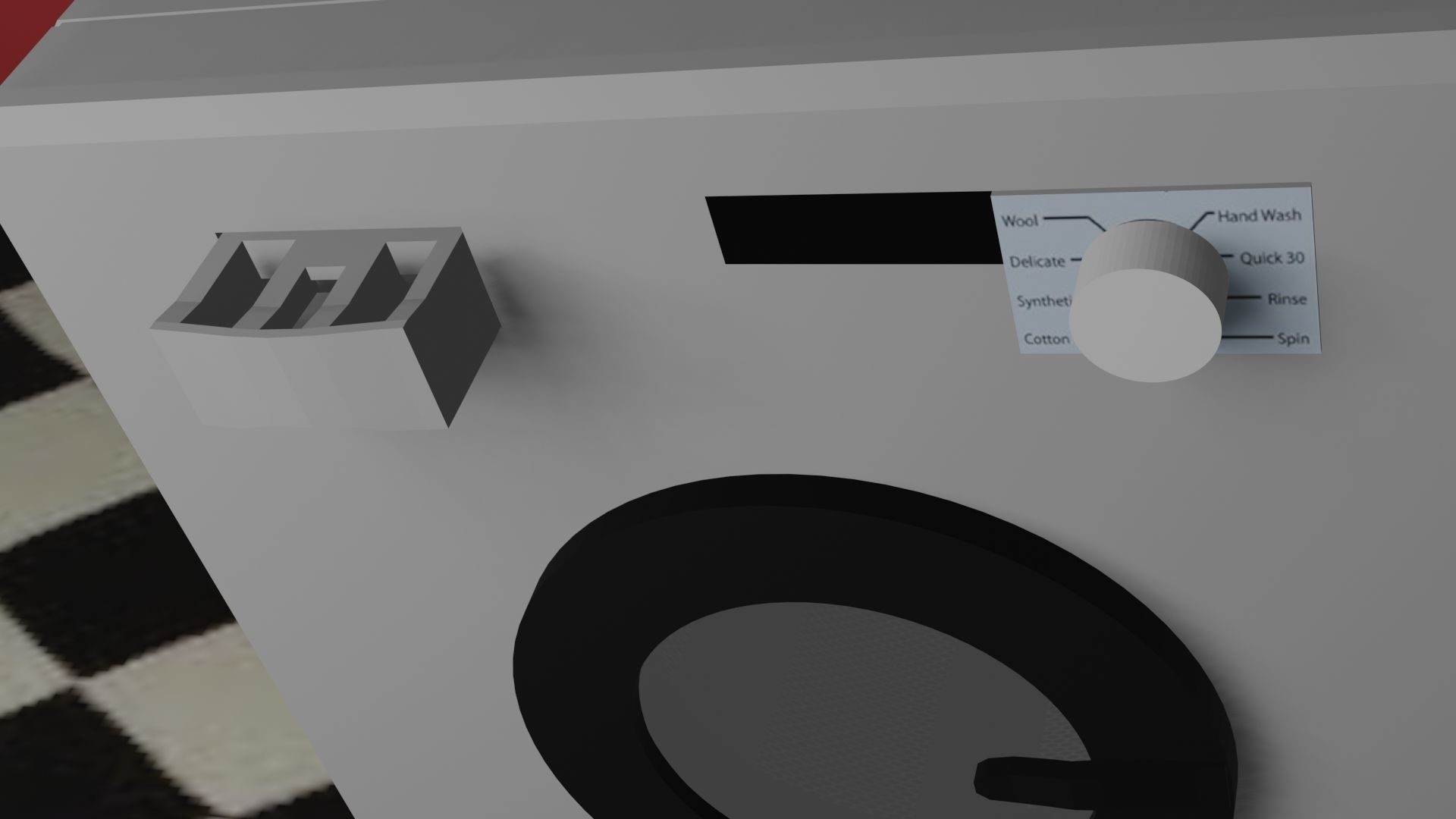 A simple Washing Machine free VR / AR / low-poly 3D model | CGTrader