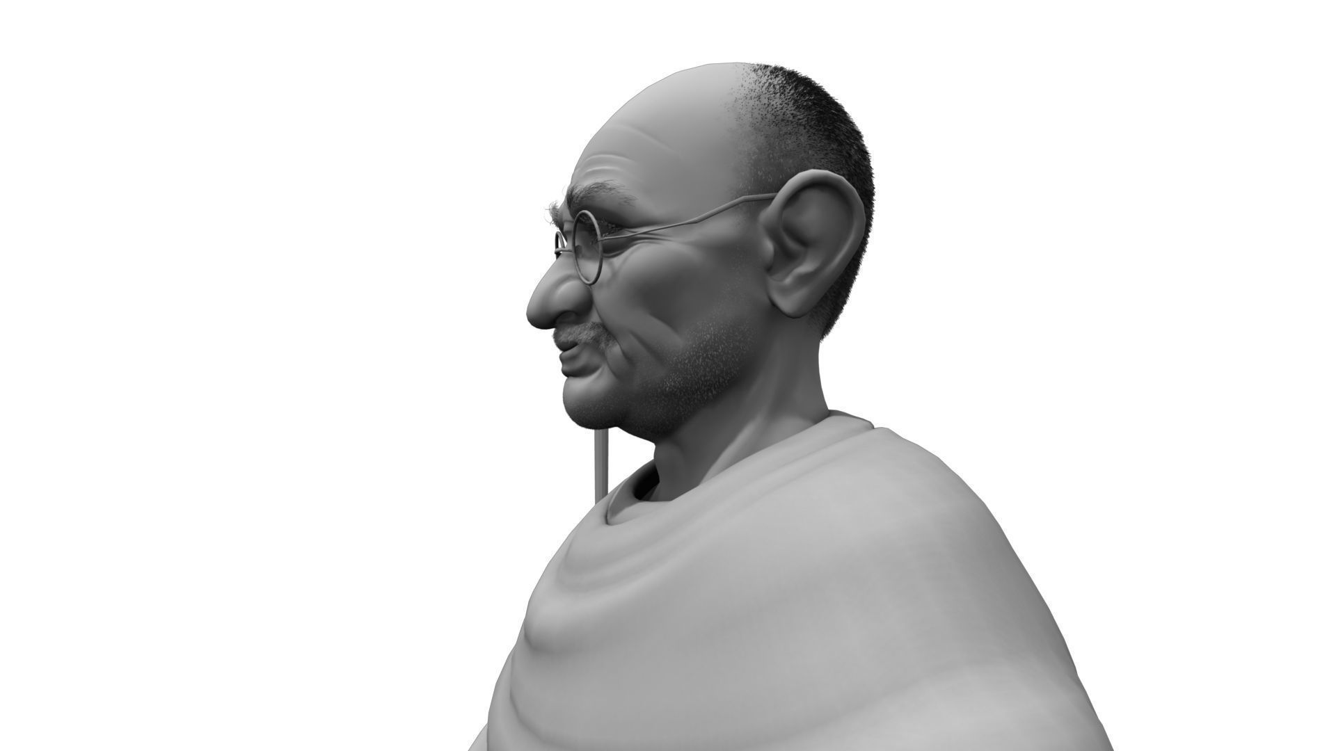 mahatma gandhi 3D model | CGTrader
