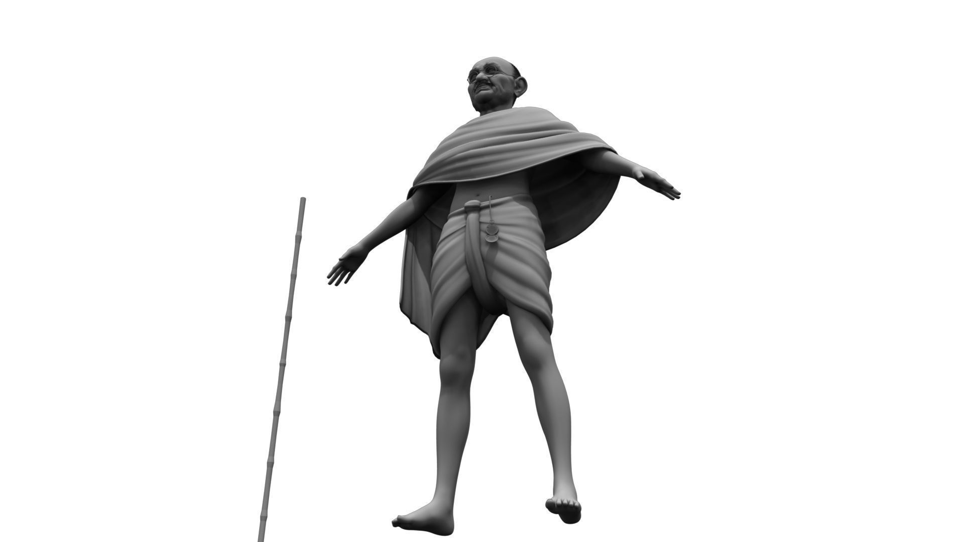 mahatma gandhi 3D model | CGTrader
