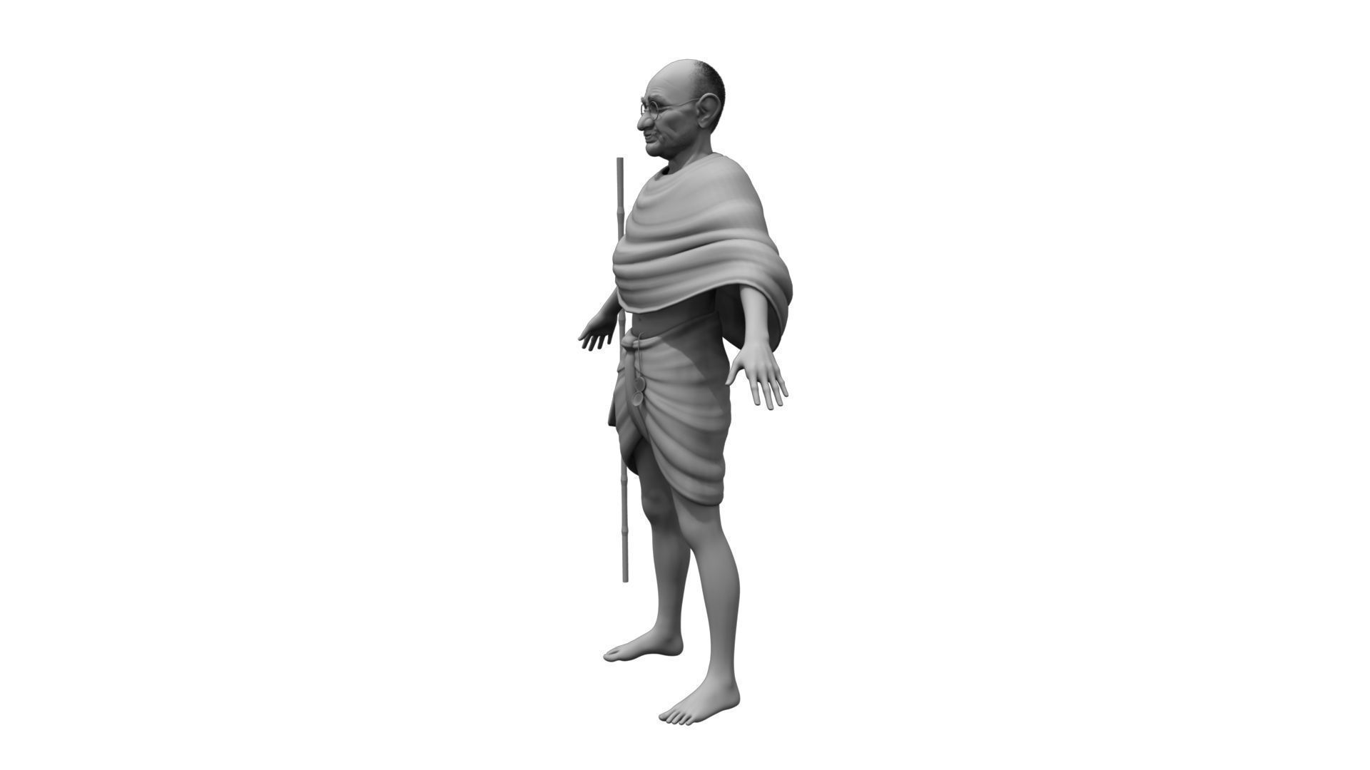 mahatma gandhi 3D model | CGTrader