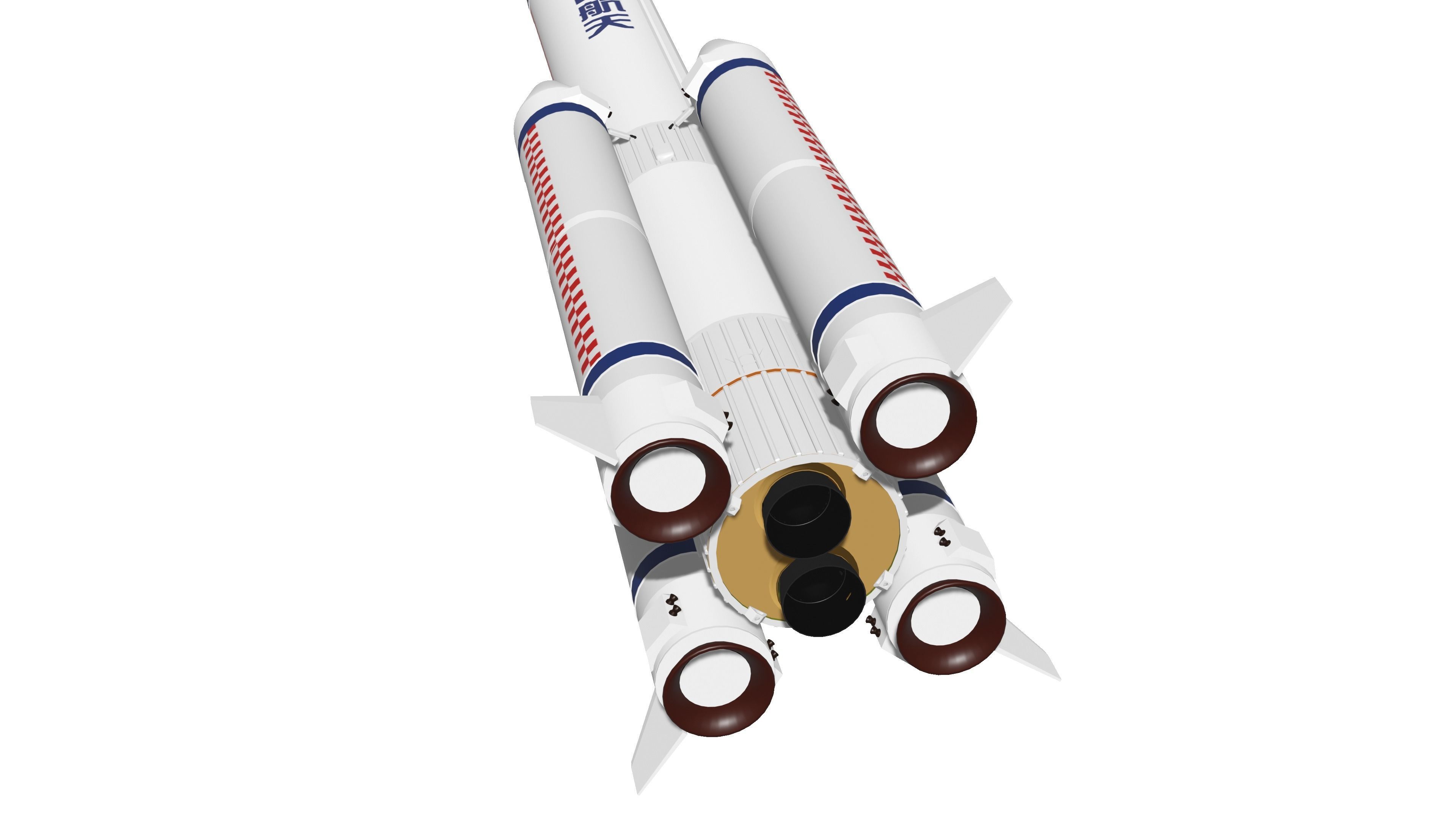 Long March 6A - blender - fbx 3D model | CGTrader