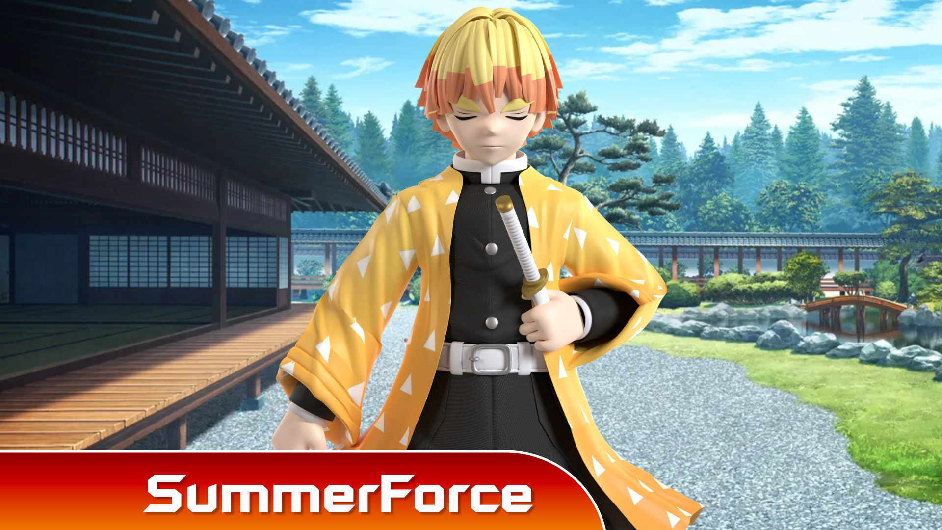 Zenitsu Agatsuma - Demon Slayer 3D model rigged | CGTrader