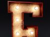 Marquee F wooden glow sign 3dmodel 3D model | CGTrader