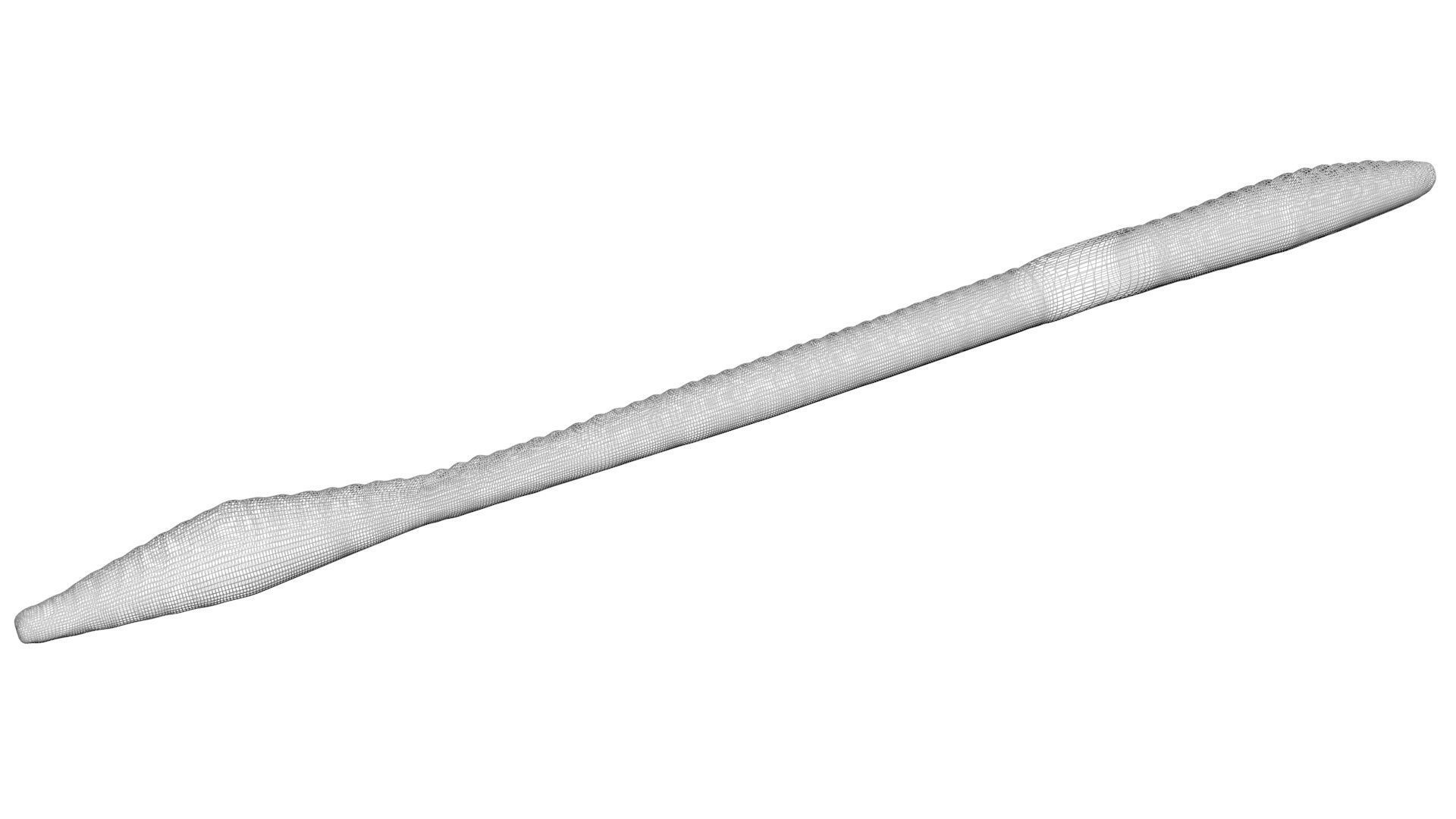 Straight Earthworm 3D model | CGTrader