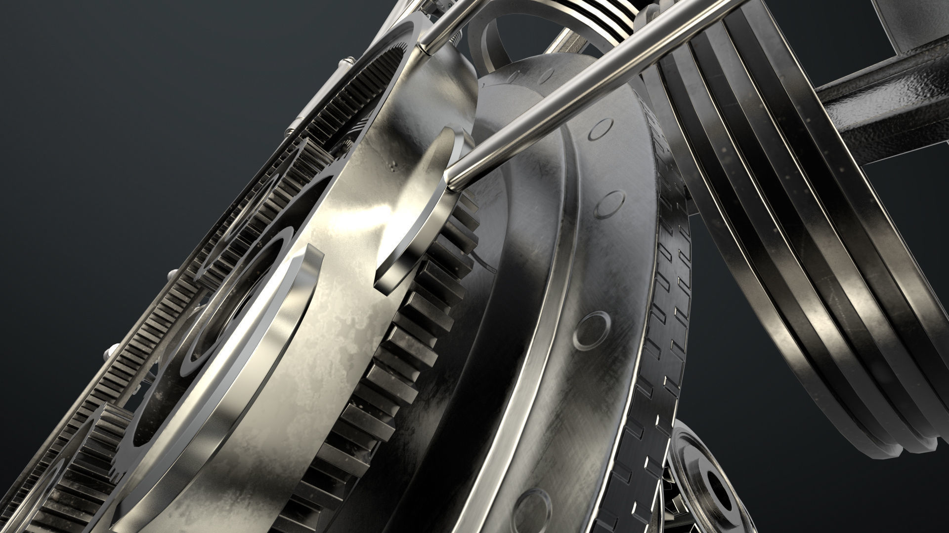 AirCraft Engine 3D model animated rigged | CGTrader