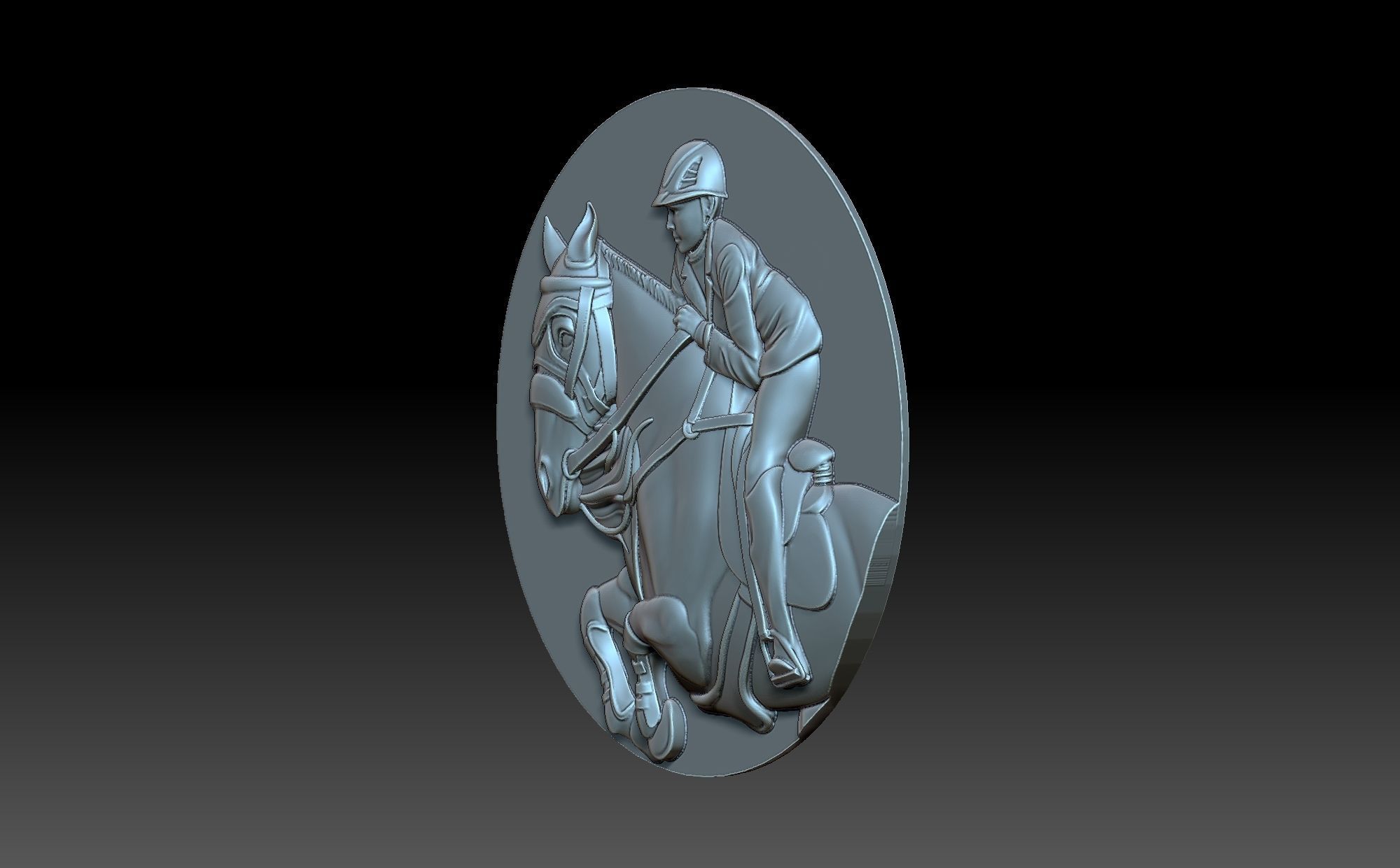 A rider on a horse 3D model 3D printable | CGTrader
