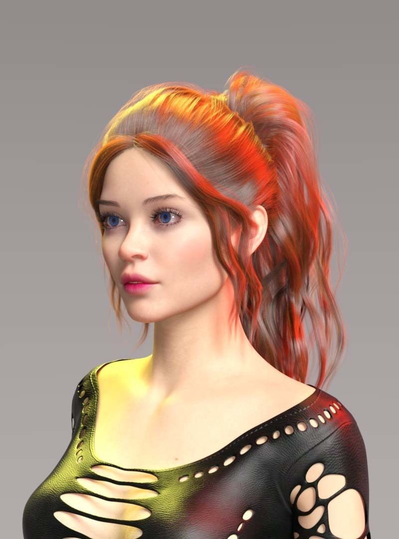 Zoey For G8F 3D model rigged | CGTrader