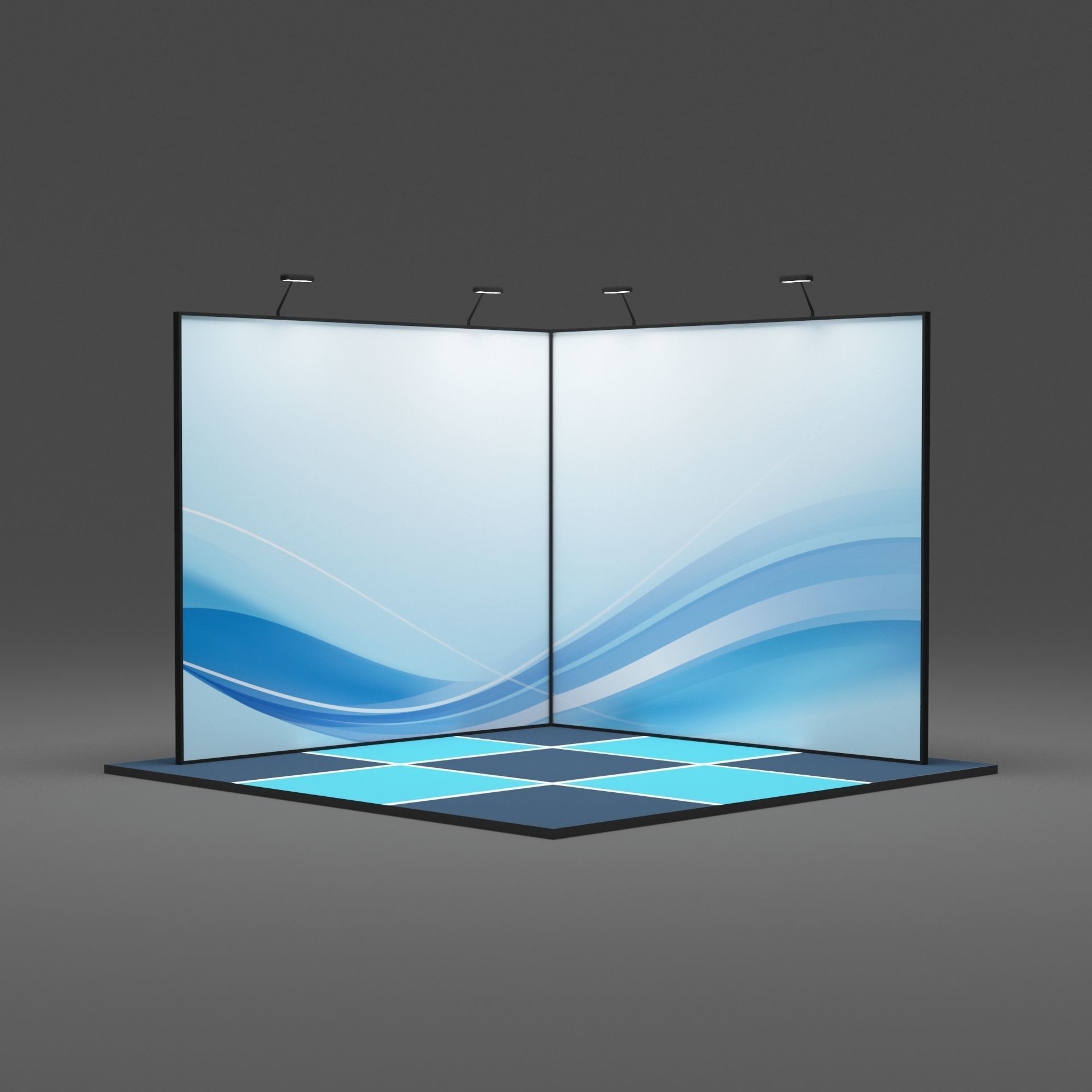 Booth display 3D model | CGTrader