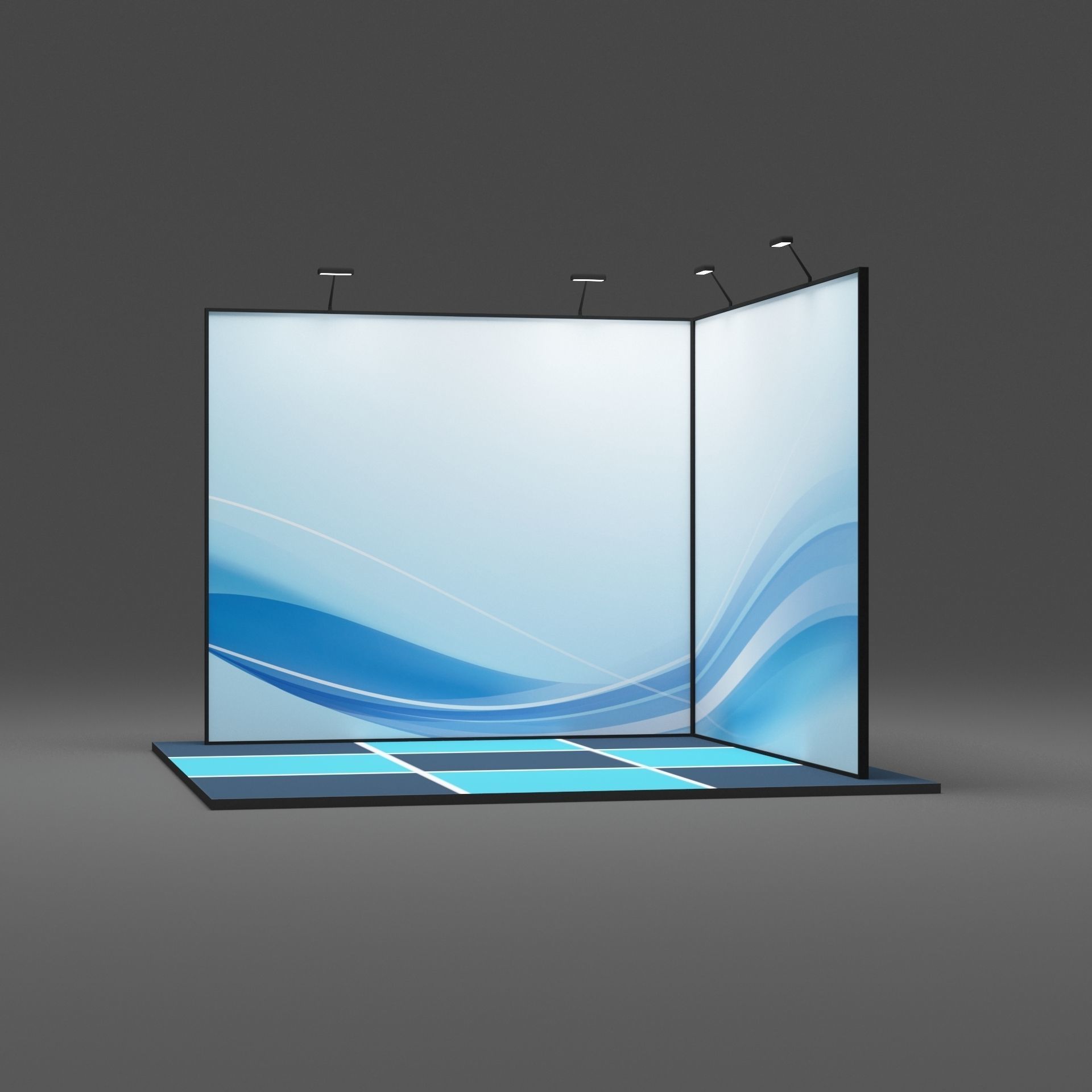 Booth display 3D model | CGTrader