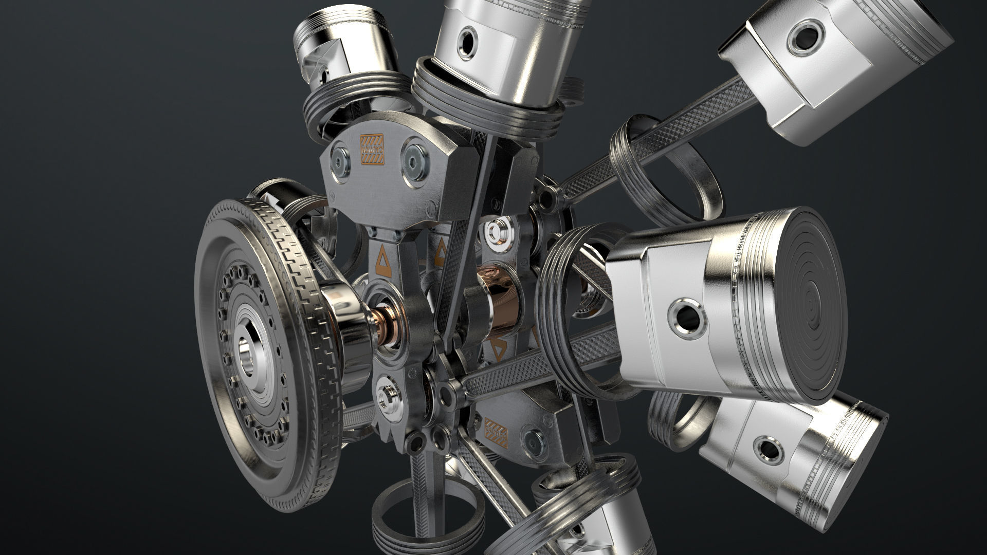AirCraft Engine 3D model animated rigged | CGTrader