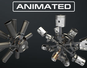 Rigged V8 engine 3D Models | CGTrader