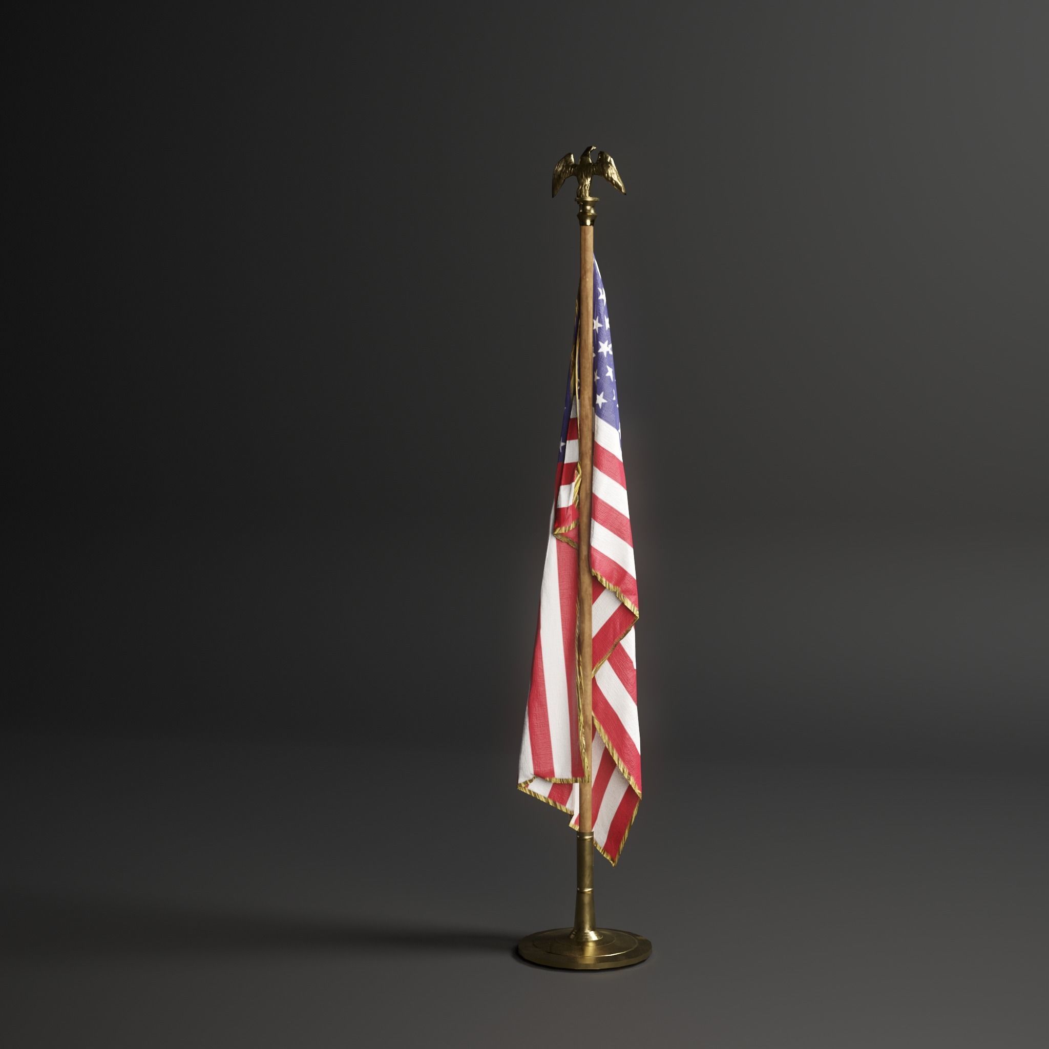 3D model American Flag VR / AR / low-poly | CGTrader
