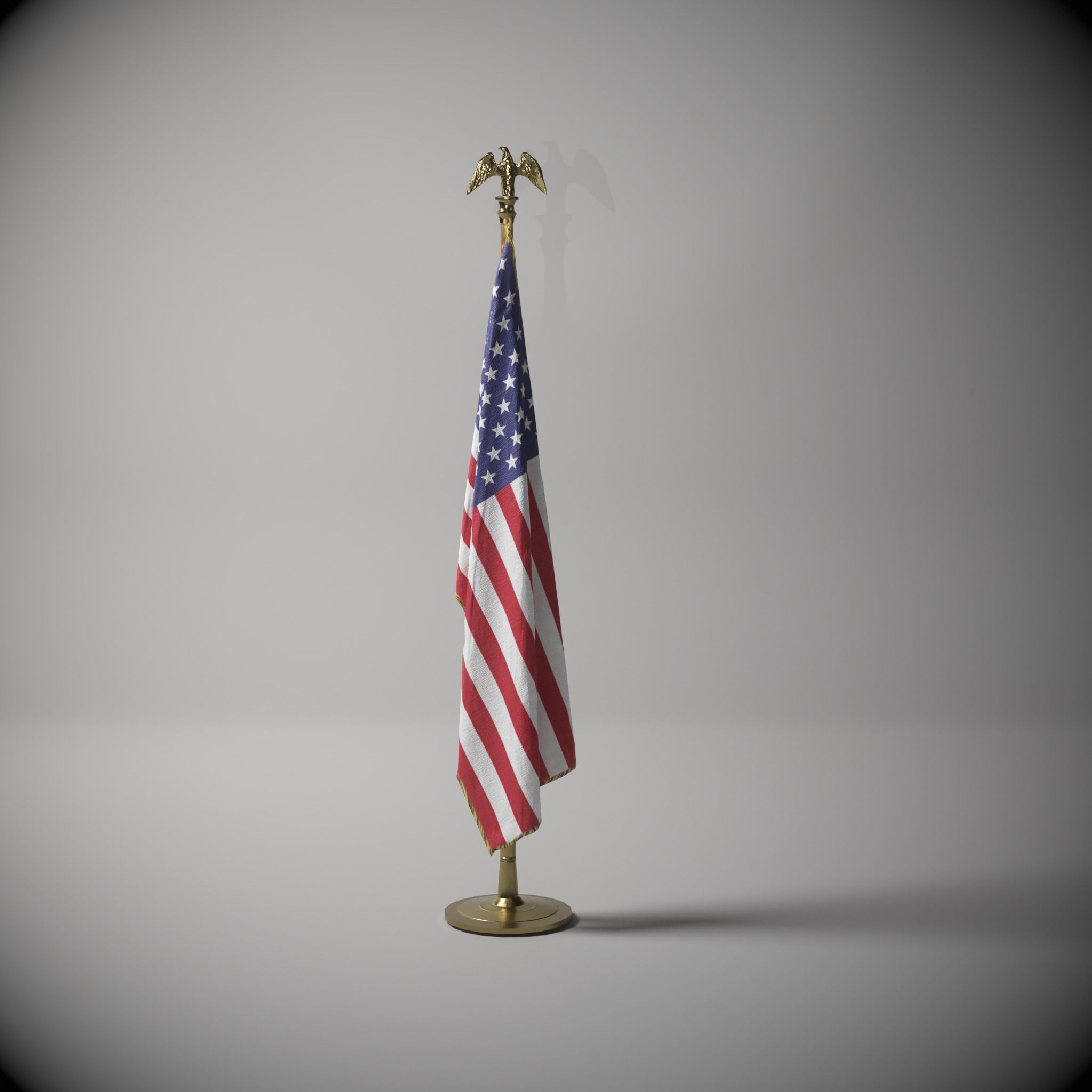 3D model American Flag VR / AR / low-poly | CGTrader