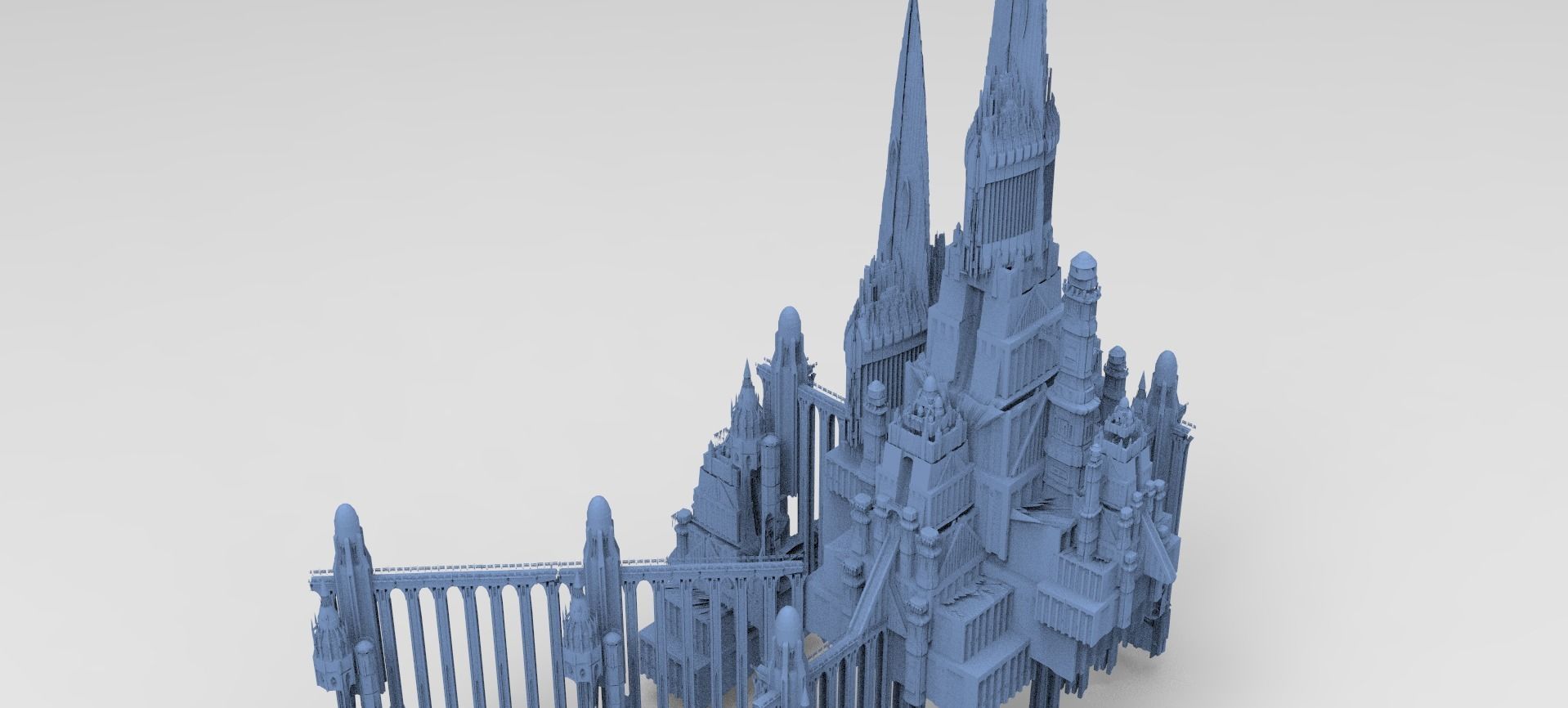 Wizards Master Fortress ocean 5 3D model | CGTrader