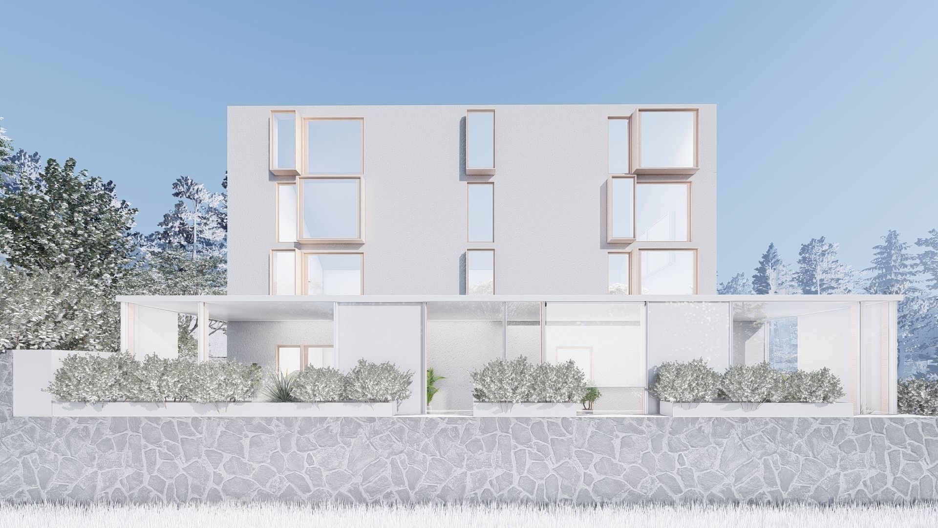 Modern House - Reconstruction 3D model | CGTrader