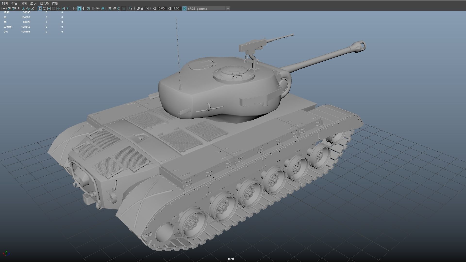 Tank M26 Pershing PBR Military World War Army vehicle weapon 3D model ...