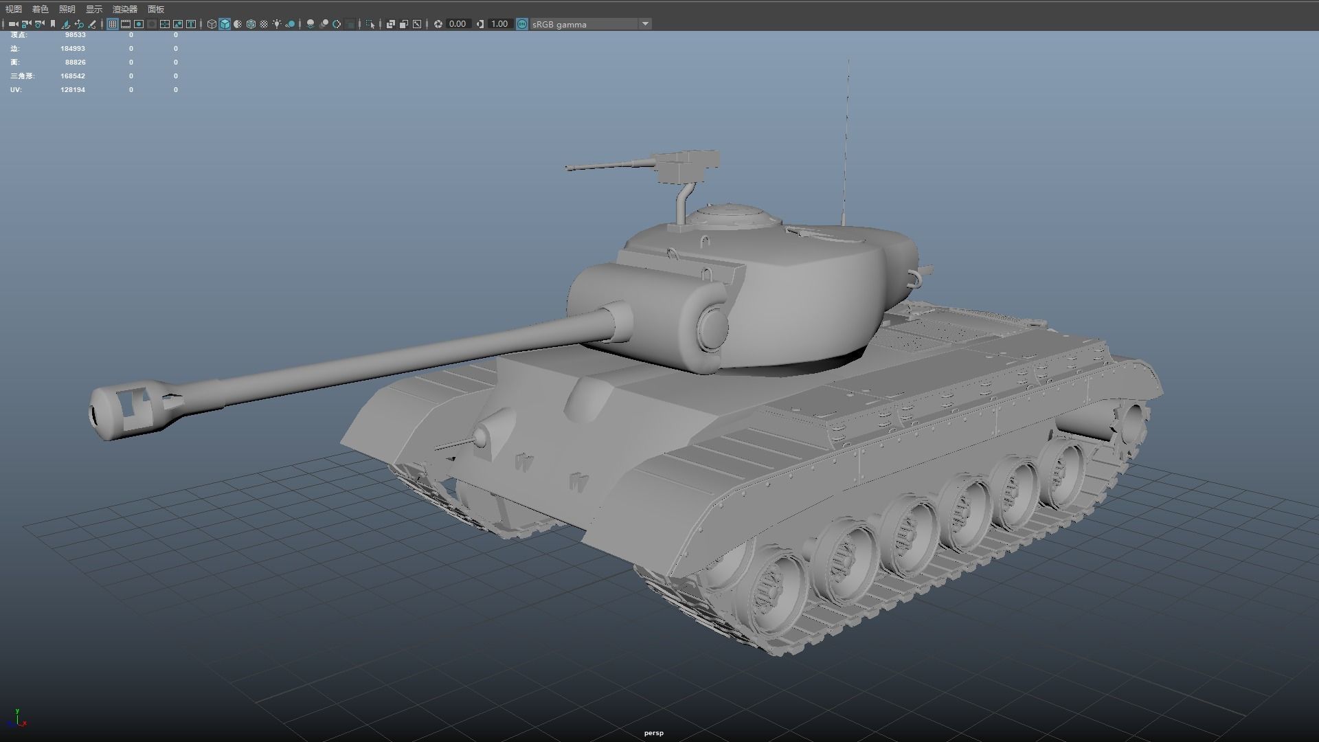 Tank M26 Pershing PBR Military World War Army vehicle weapon 3D model ...