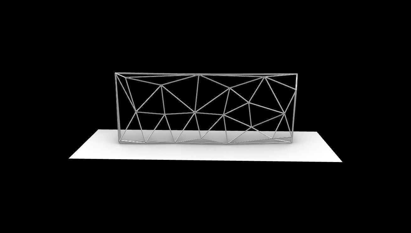 Triangulated Wall random points v1 3D model | CGTrader
