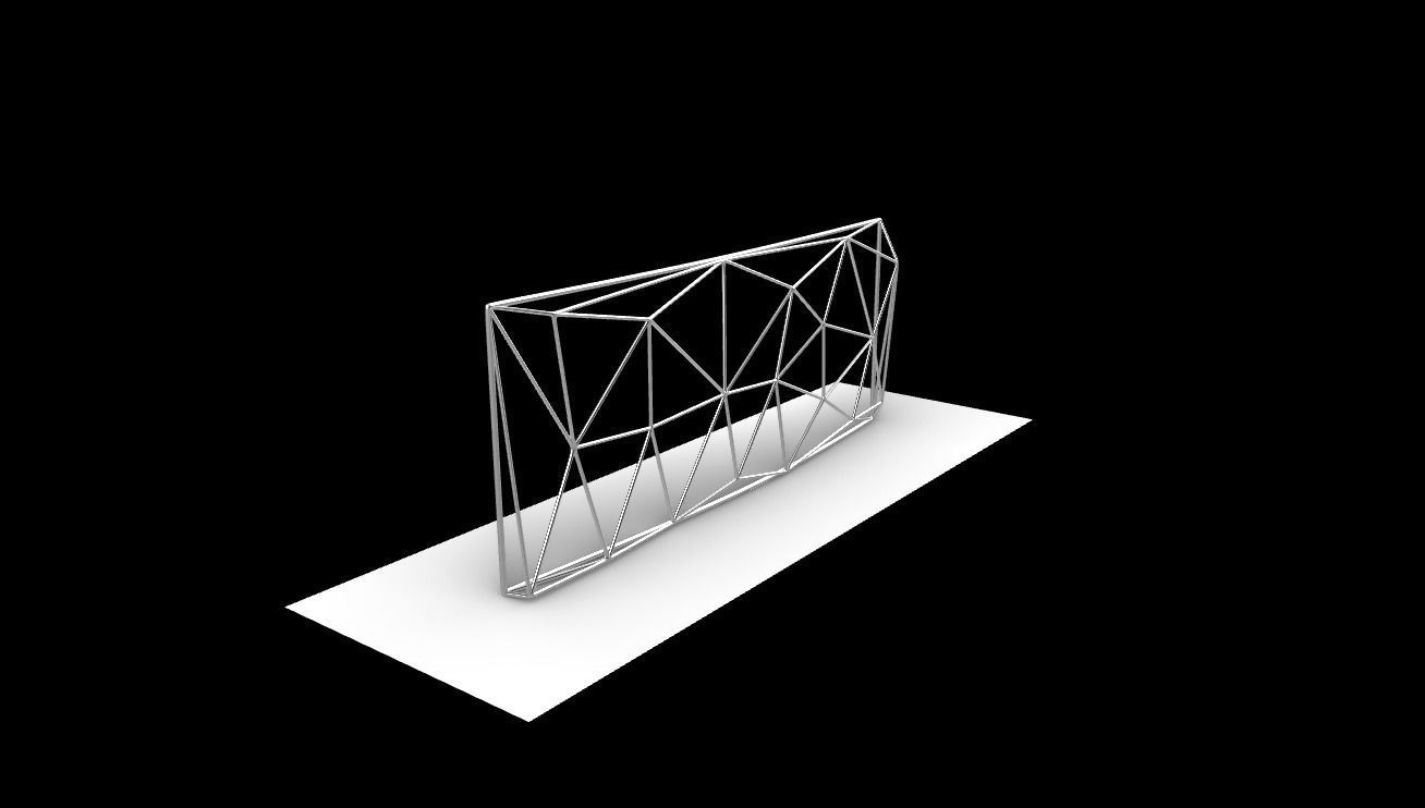 Triangulated Wall random points v1 3D model | CGTrader