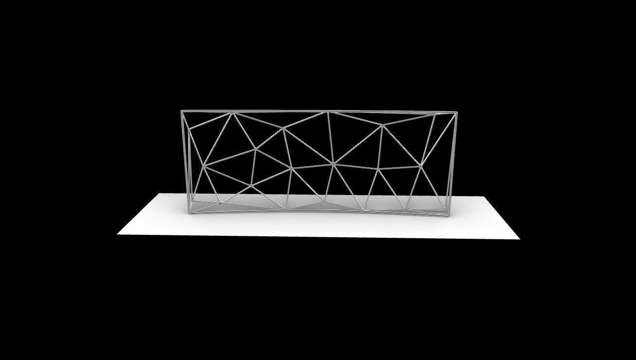Triangulated Wall random points v1 3D model | CGTrader