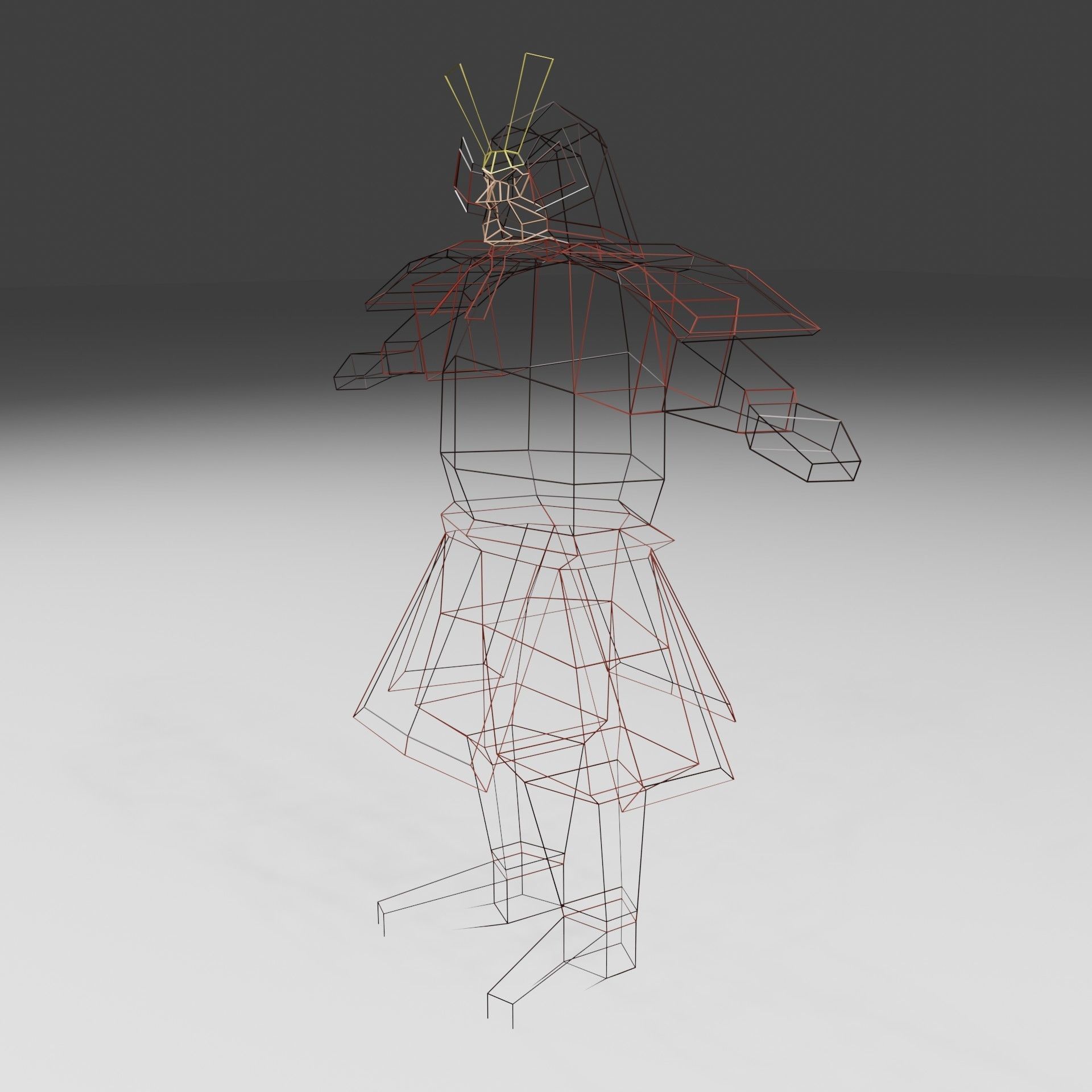 3D model Lowpoly Shogun model 01 VR / AR / low-poly | CGTrader